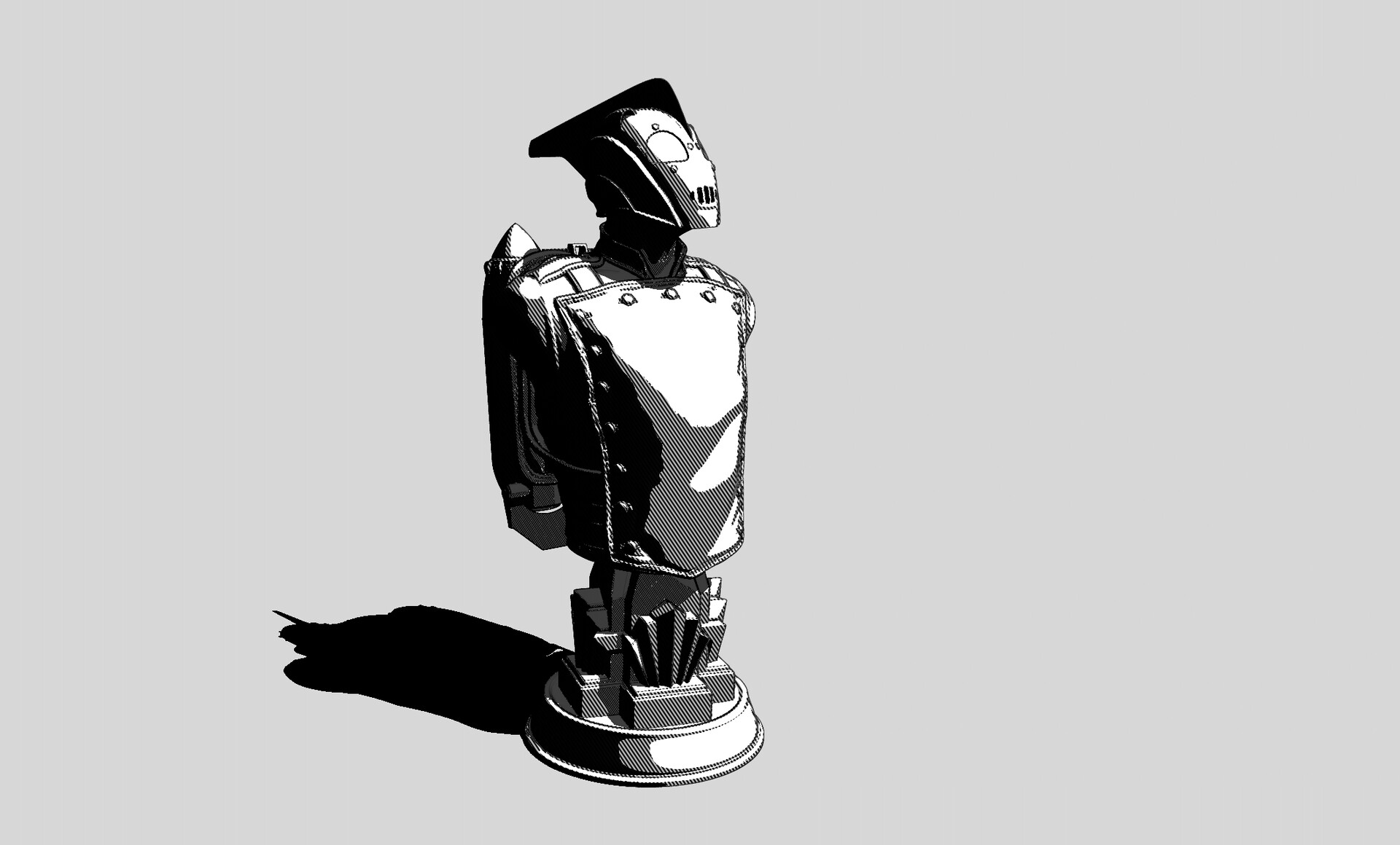 Rocketeer Jetpack Drawing