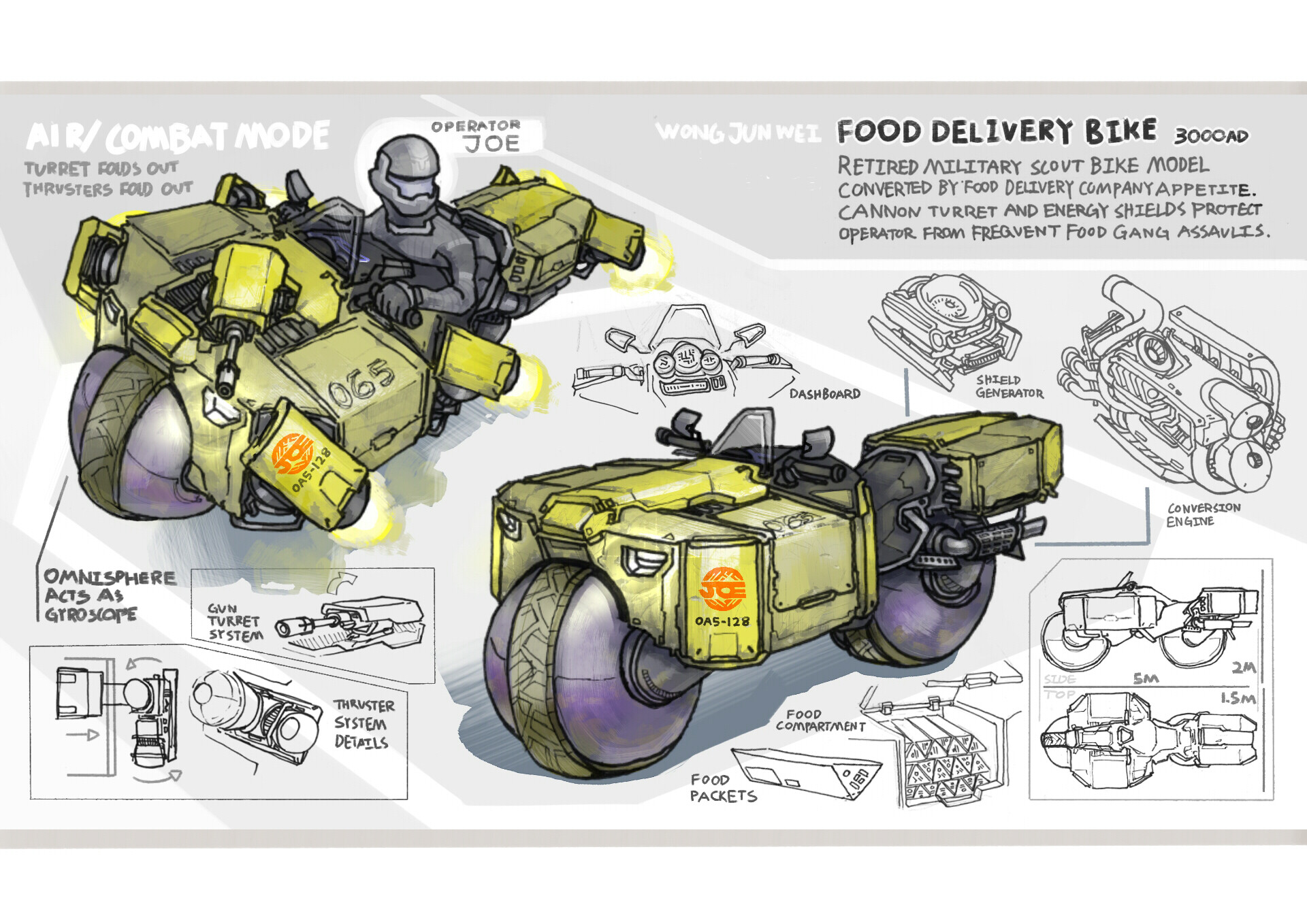 ArtStation - Concept Delivery-Bike