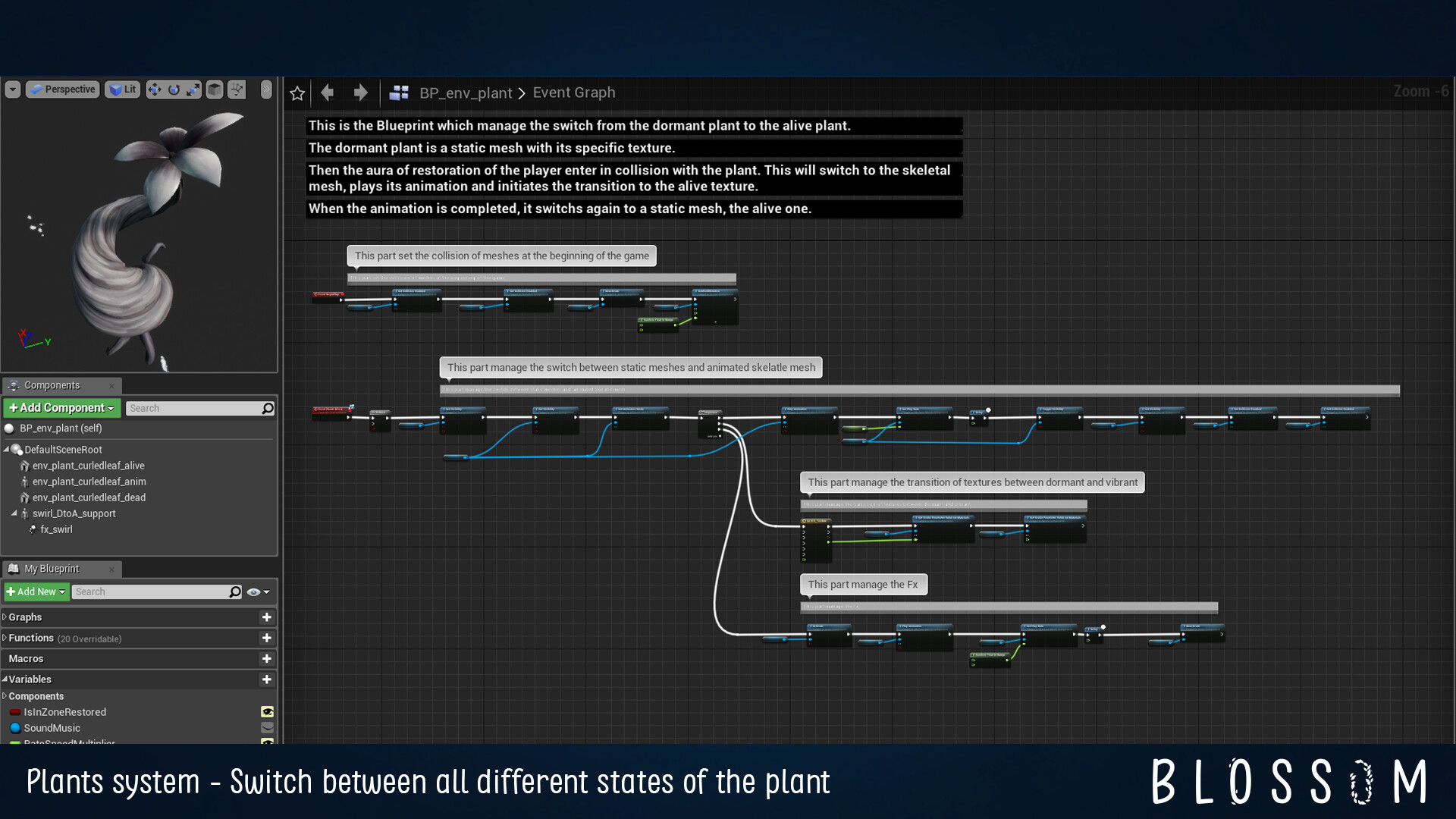 Margaux Calame - BLOSSOM - Plants System & Shader