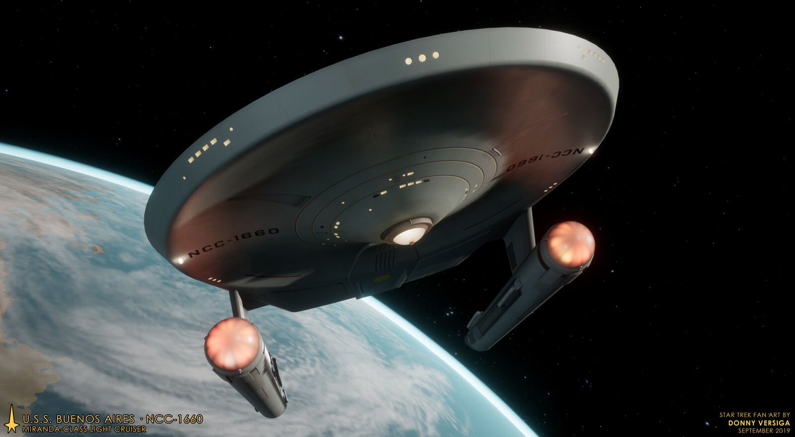 Donny Versiga - U.S.S. Buenos Aires NCC-1660 -- Miranda Class Light Cruiser