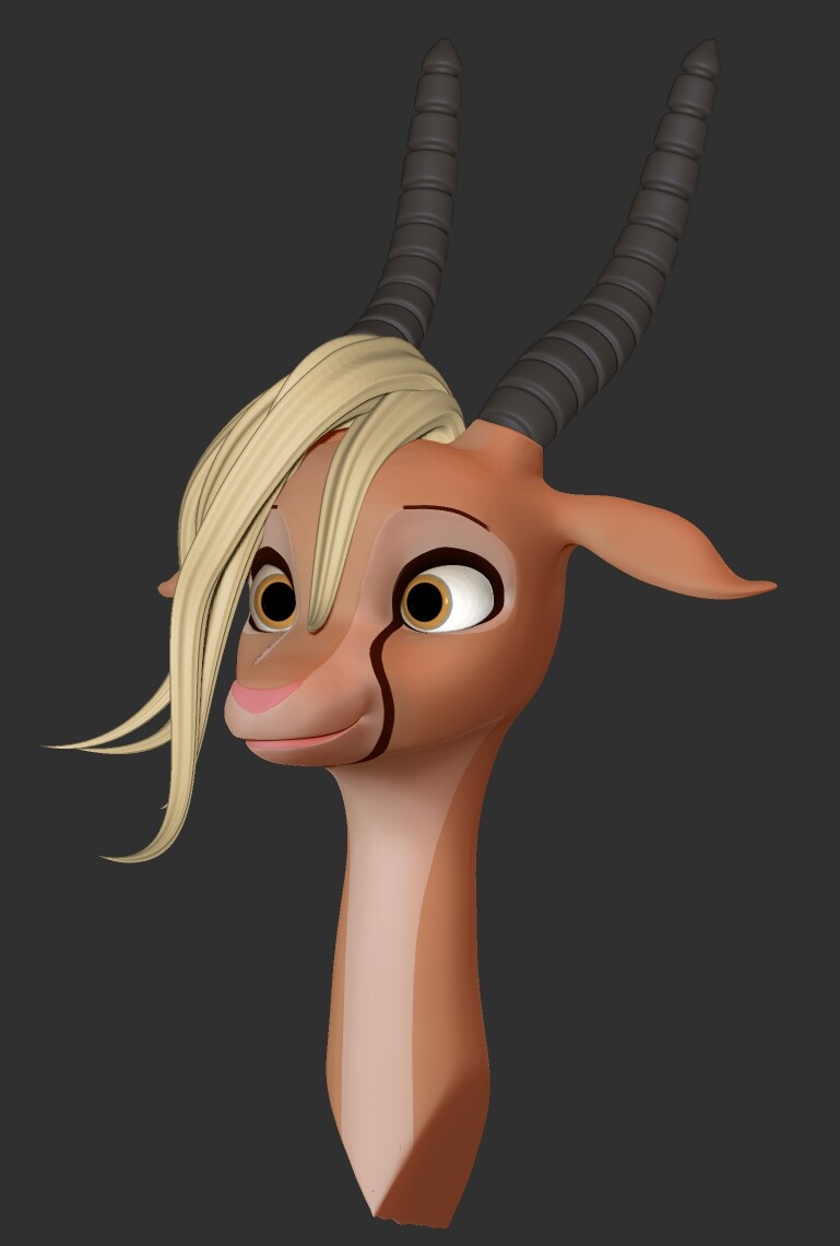 ArtStation - Gazelle Sculpting