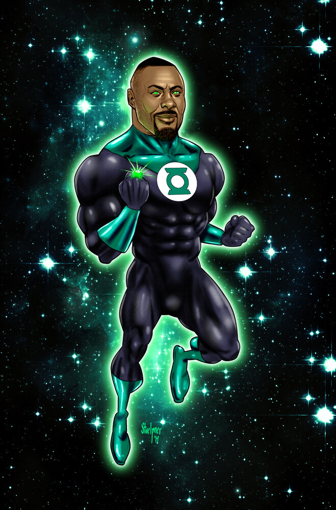 D.C. Stuelpner - Black Adam and Green Lantern