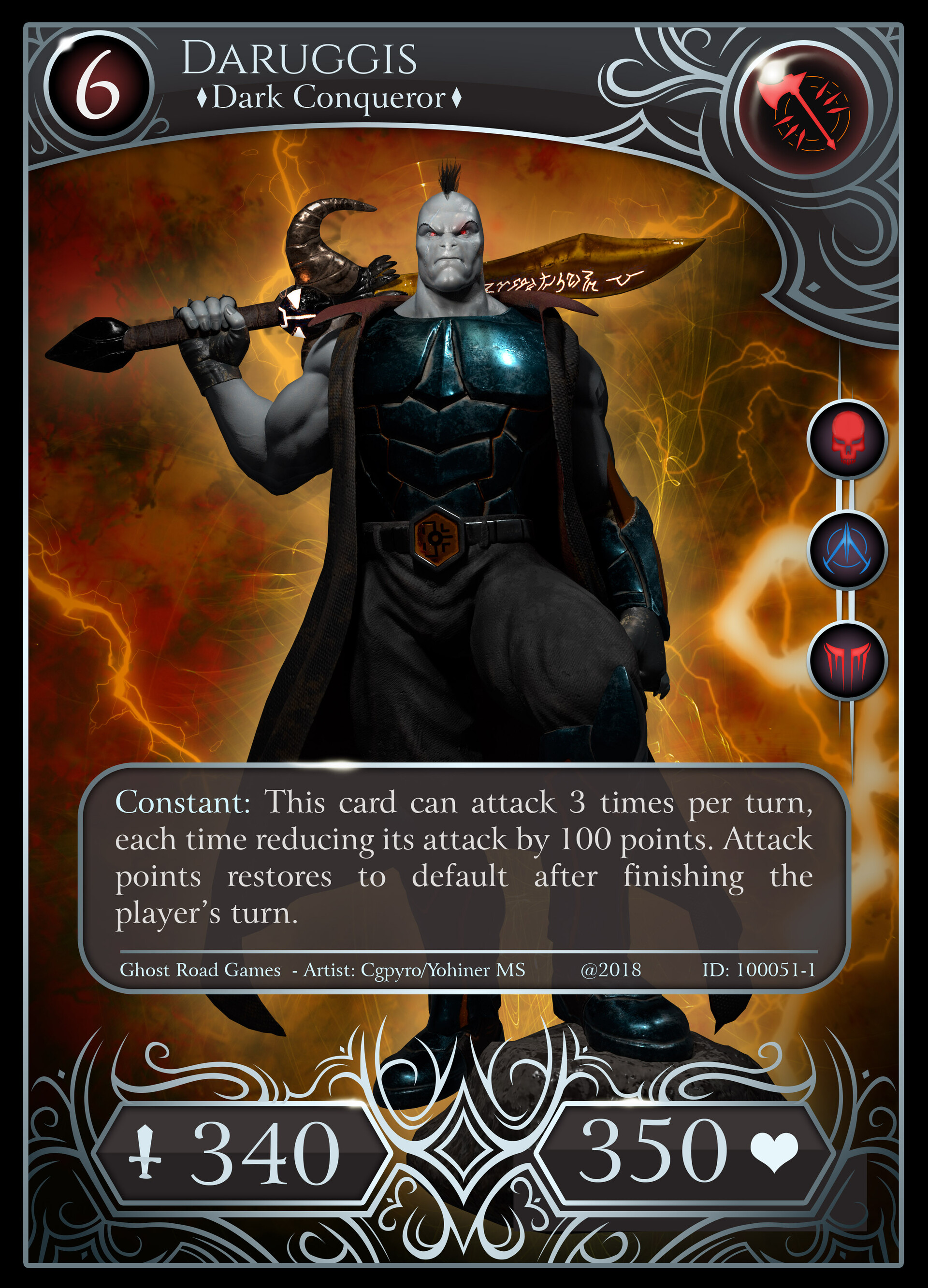 ArtStation - Daruggis the dark conqueror Card