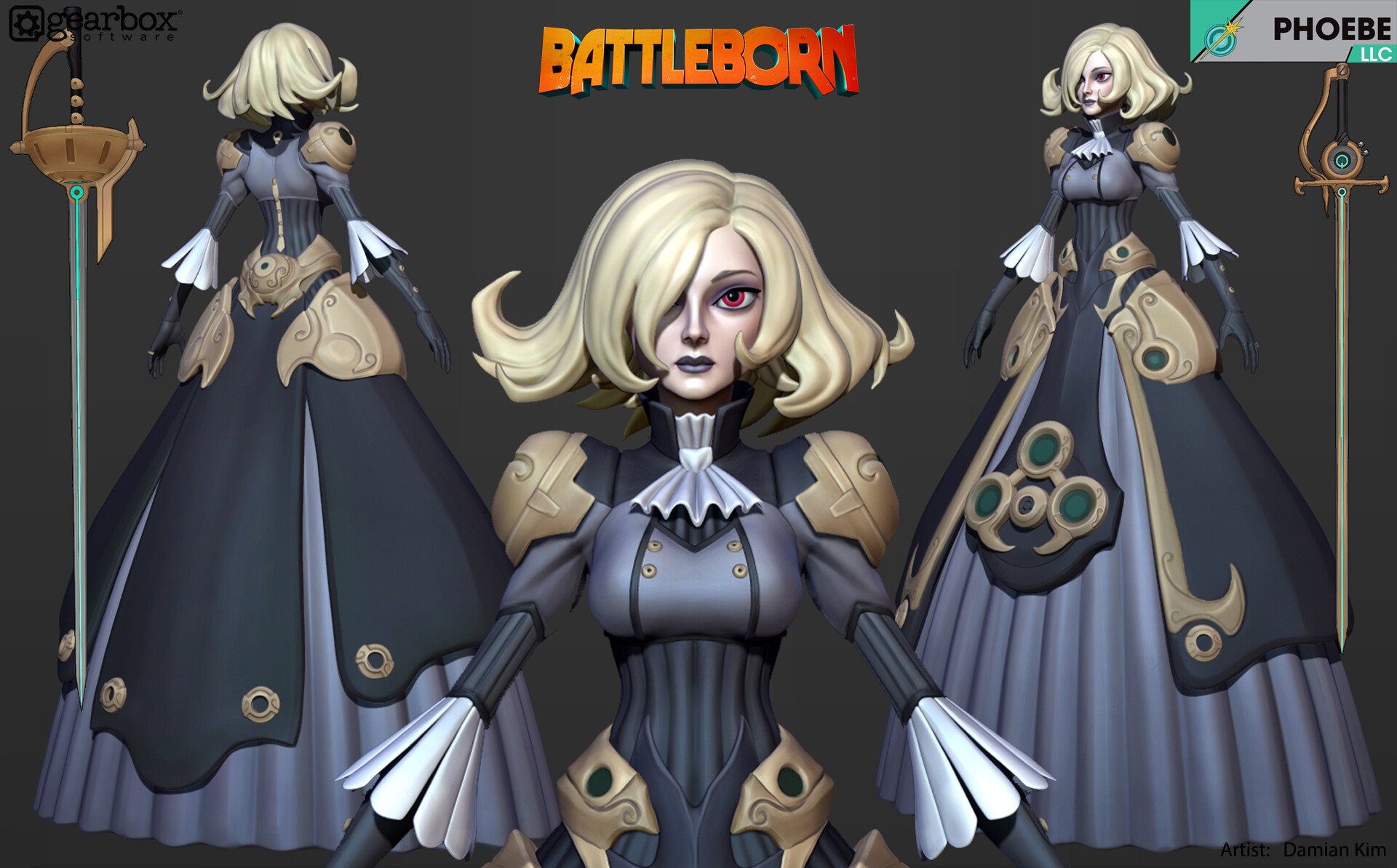 Damian Kim - Battleborn:Phoebe–Character Art