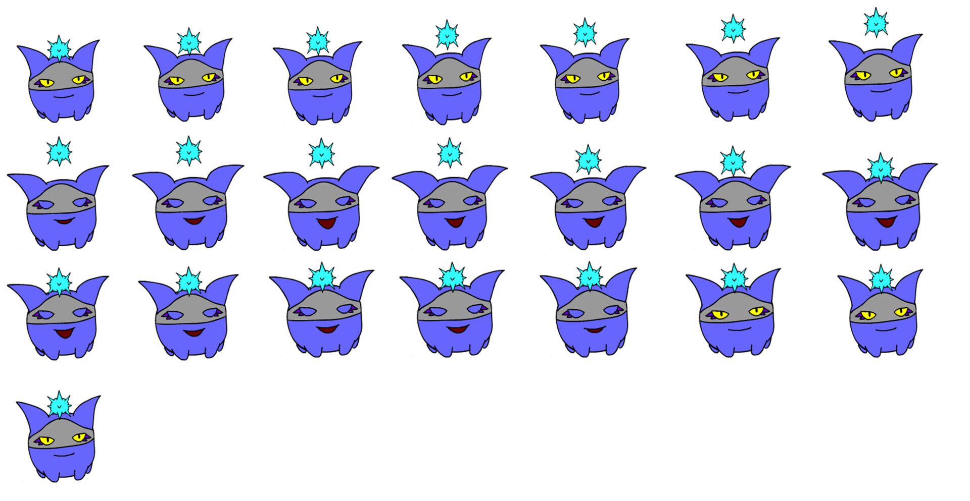 Nisha Sall - Unslyths of The Dead - Sprite Sheets