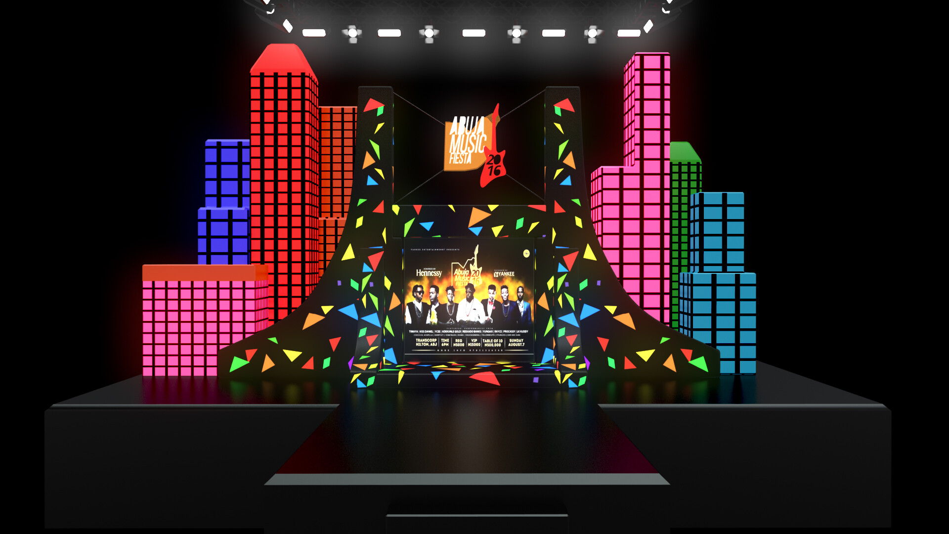 Emmanuel Bassey - AMF Live Stage Design and Previz