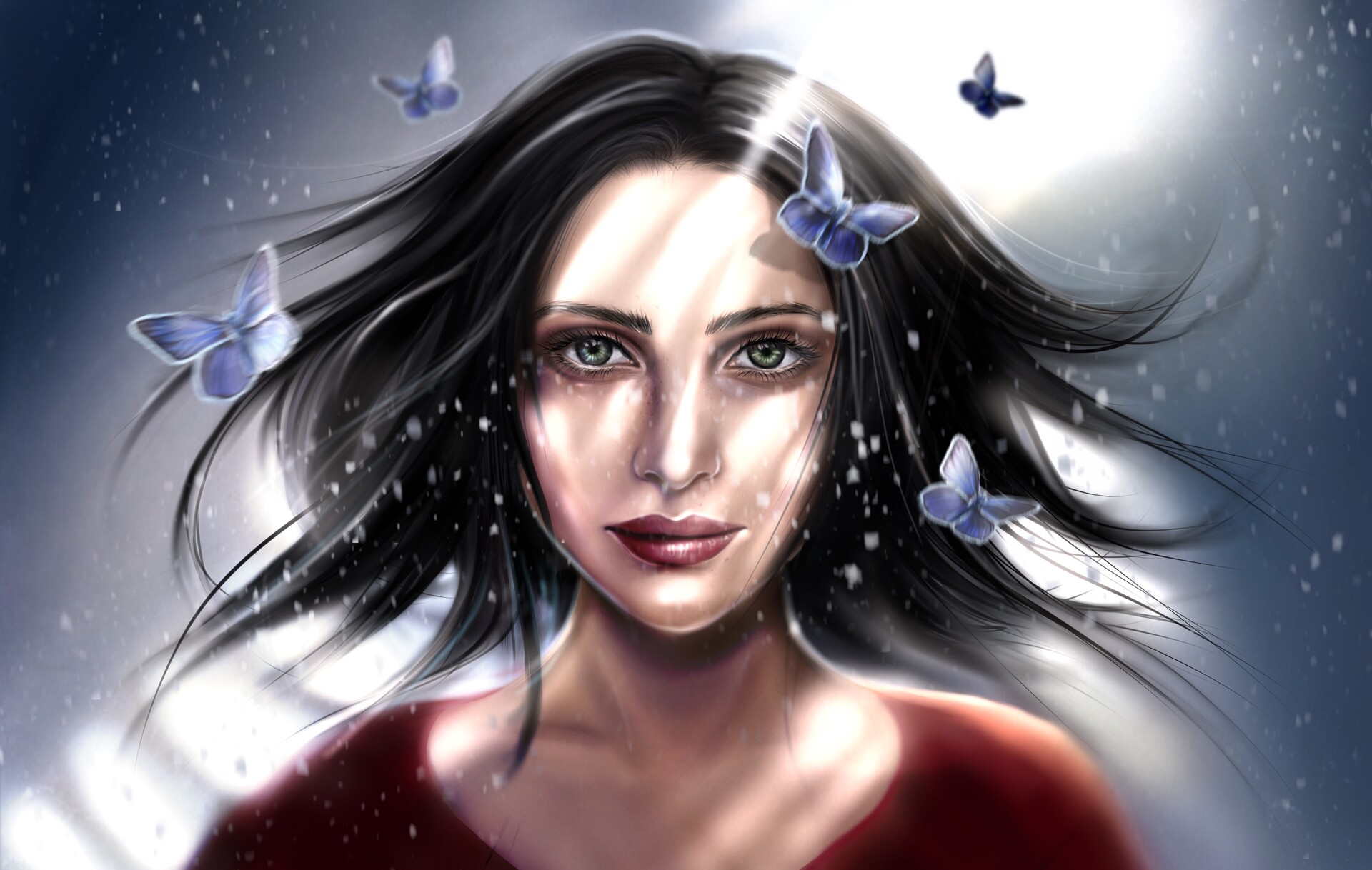 ArtStation - Butterfly girl