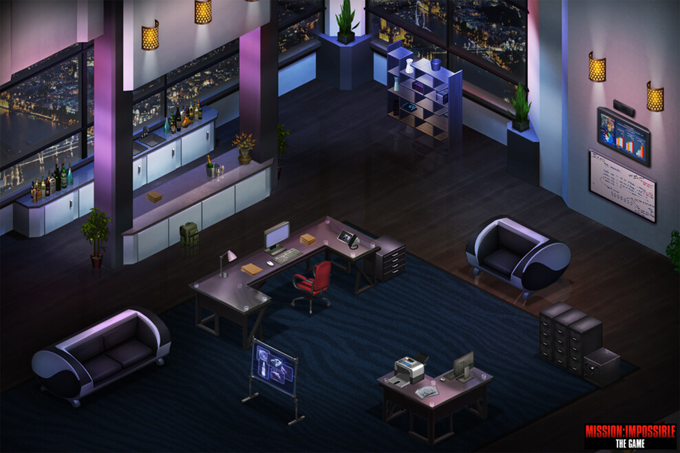 Josh Leichliter - Level painting for 'Mission Impossible: The Game'