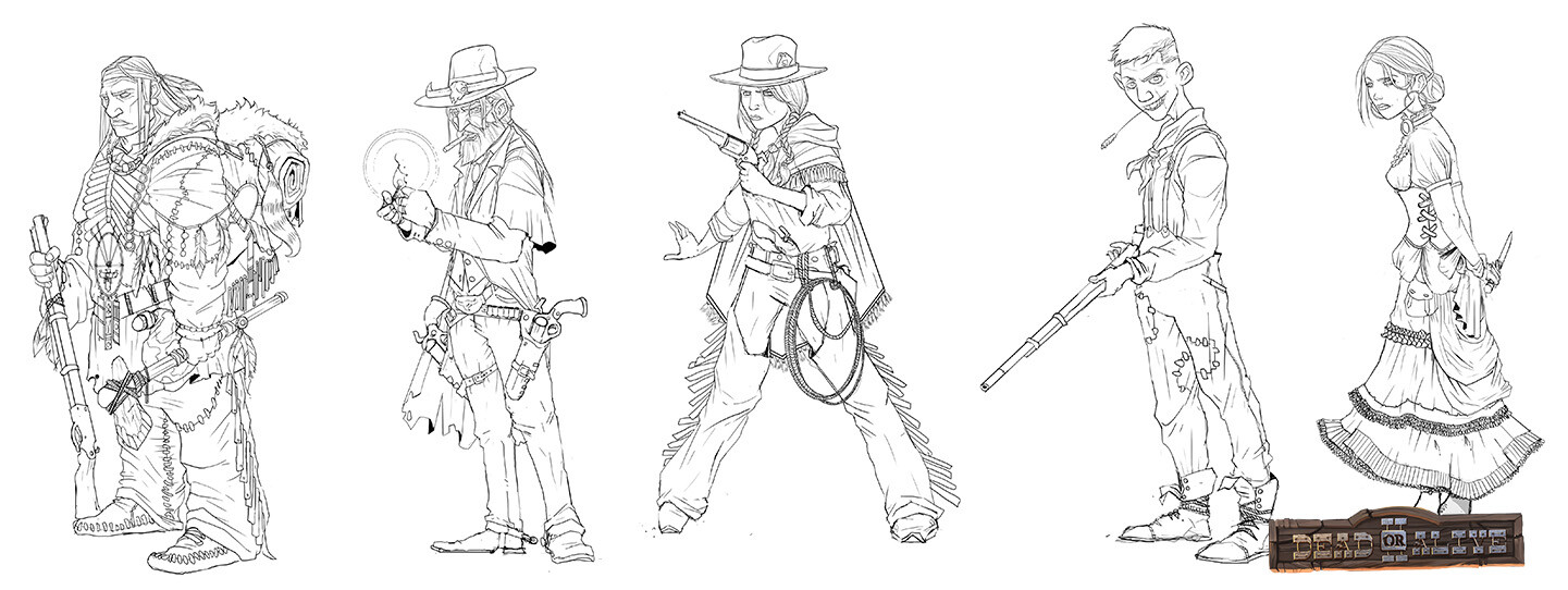 Dead Or Alive Drawings