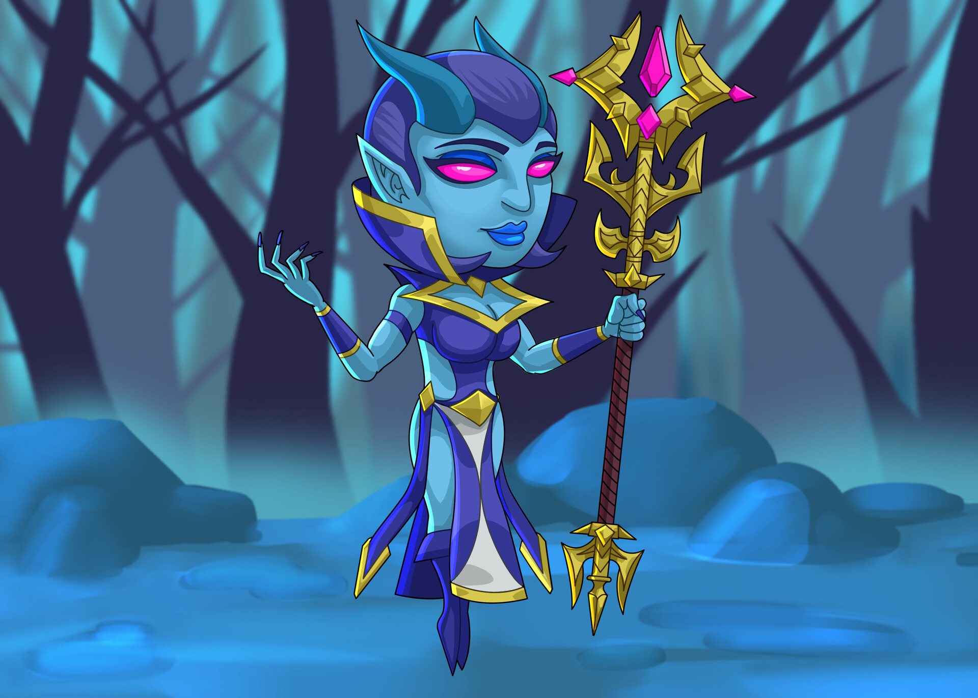 ArtStation - demon mage animations