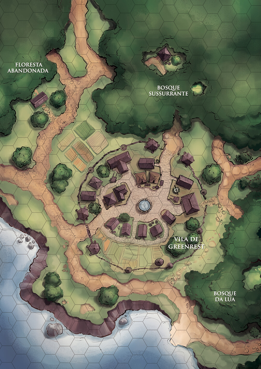 ArtStation - RPG local map - Personal project