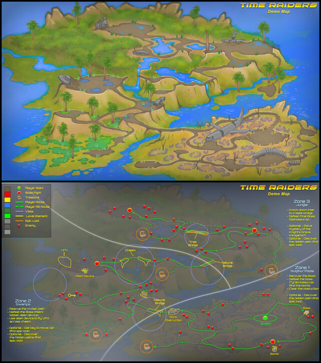 ArtStation - Map concept - Time Raiders