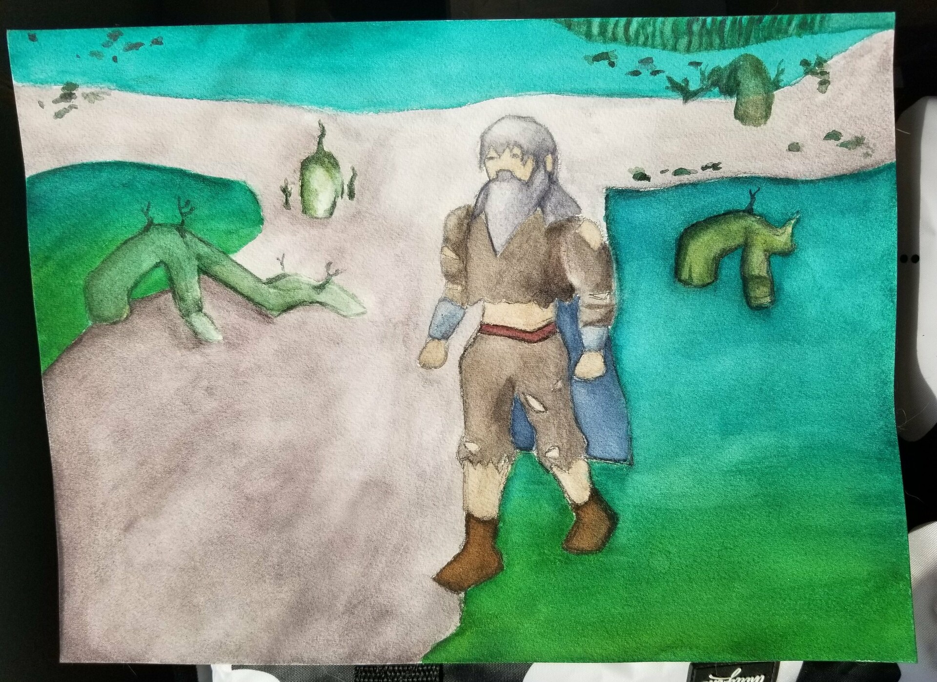 ArtStation - "Swamp man good" - Watercolor Swampletics Fanart