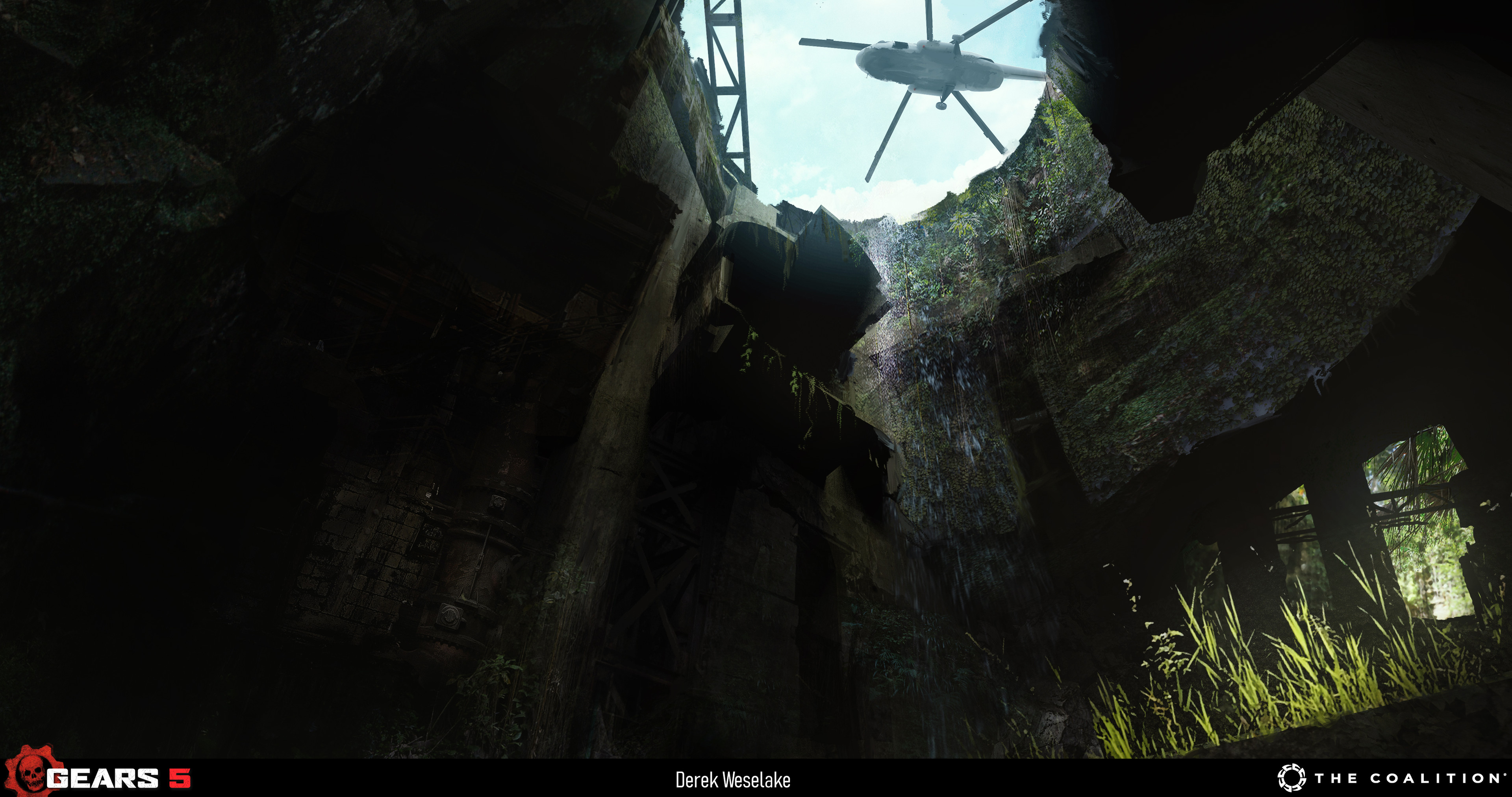 Derek Weselake - Gears 5 - Azura drop concepts