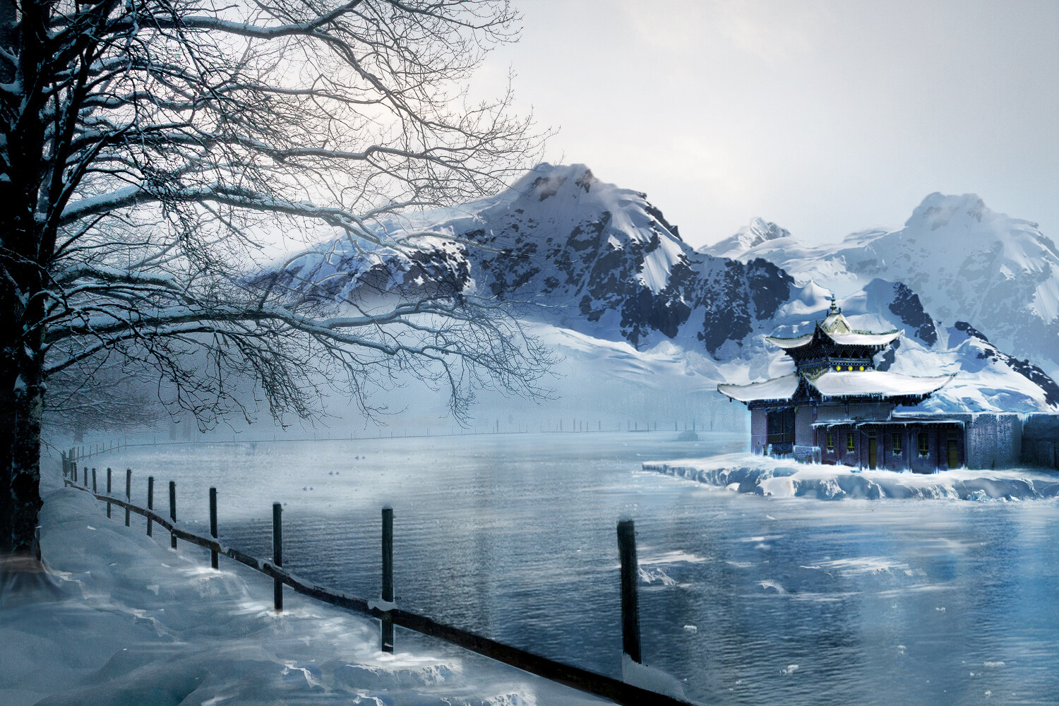 ArtStation - winter scene