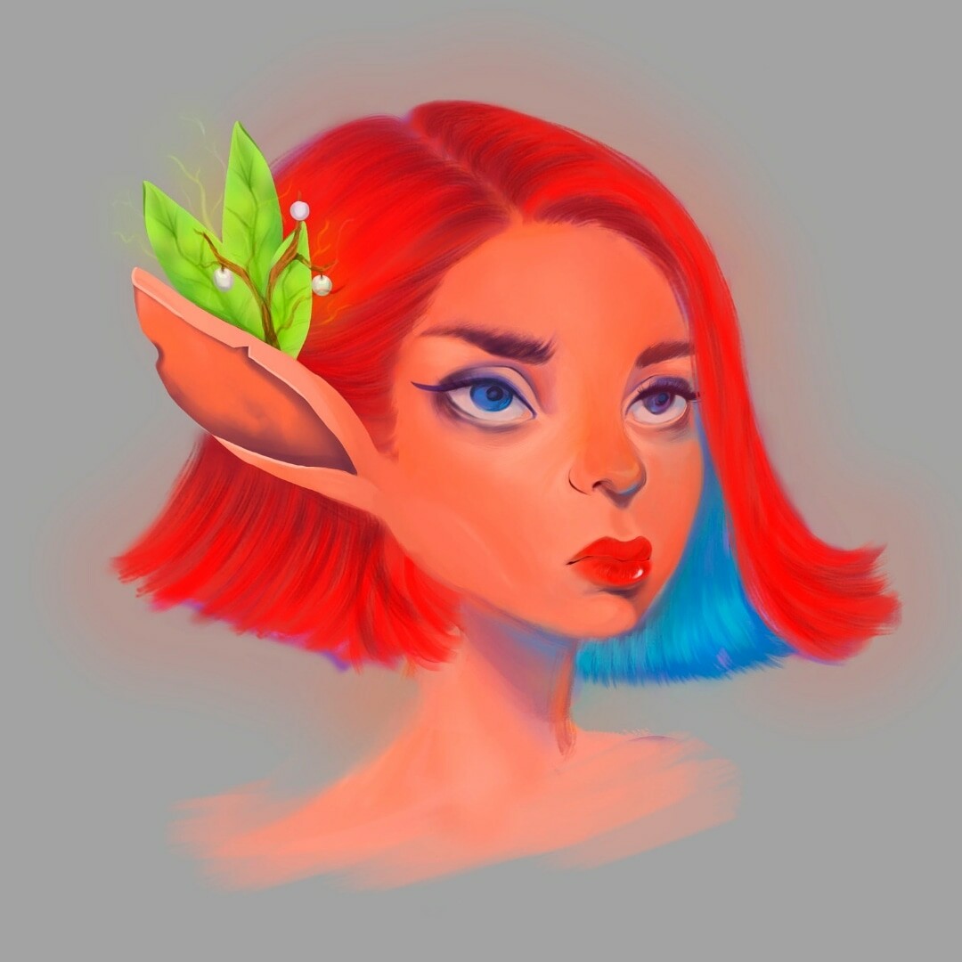 ArtStation - Elf girl portrait