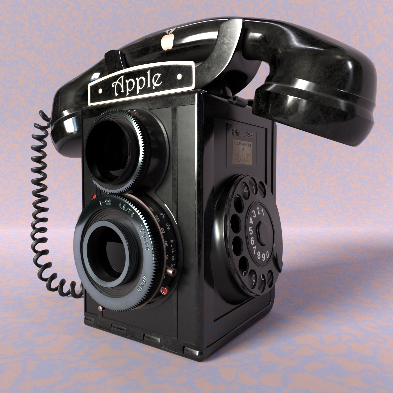 ArtStation - Vintage iPhone 1958