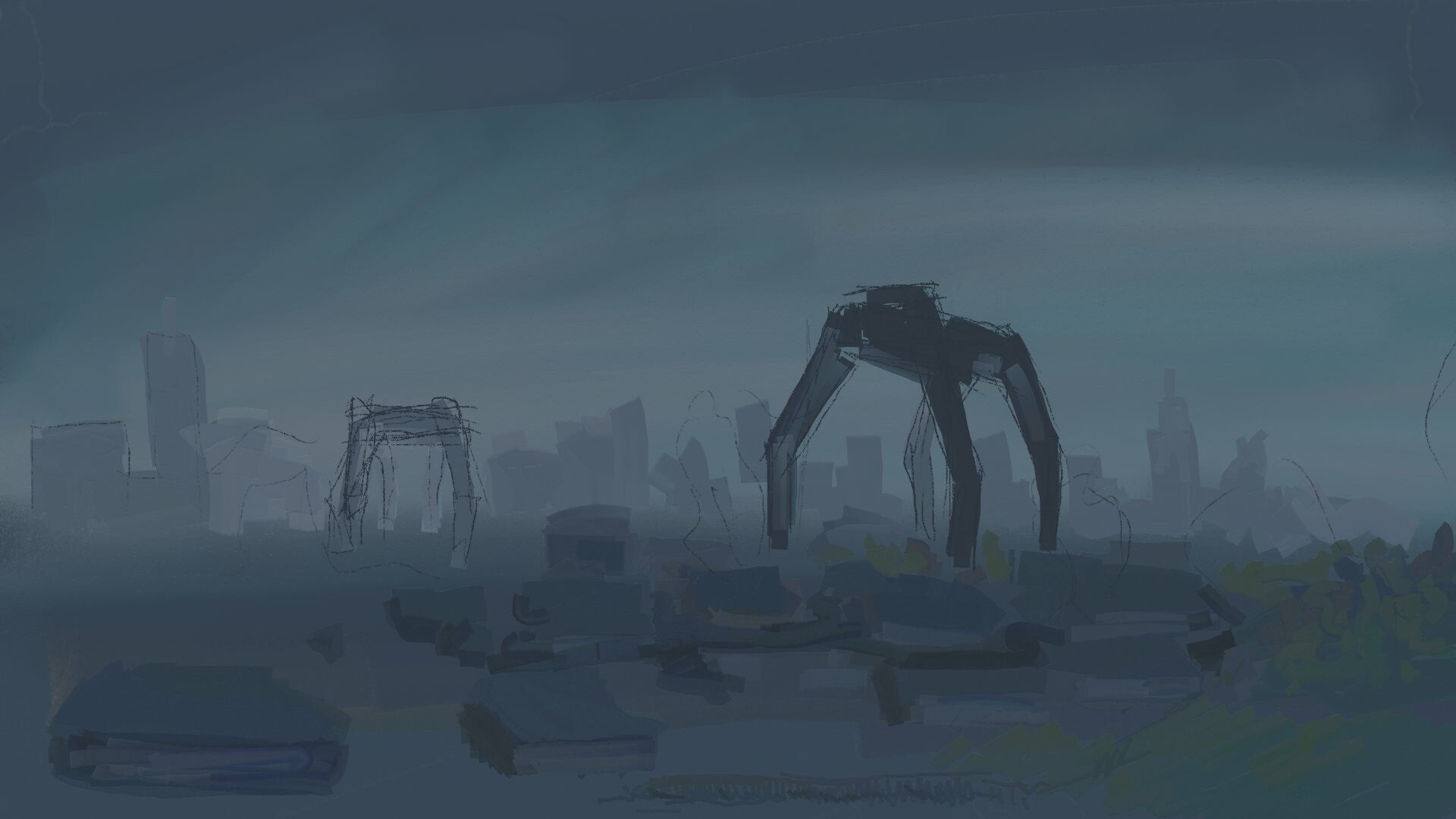 ArtStation - Sleeping robots