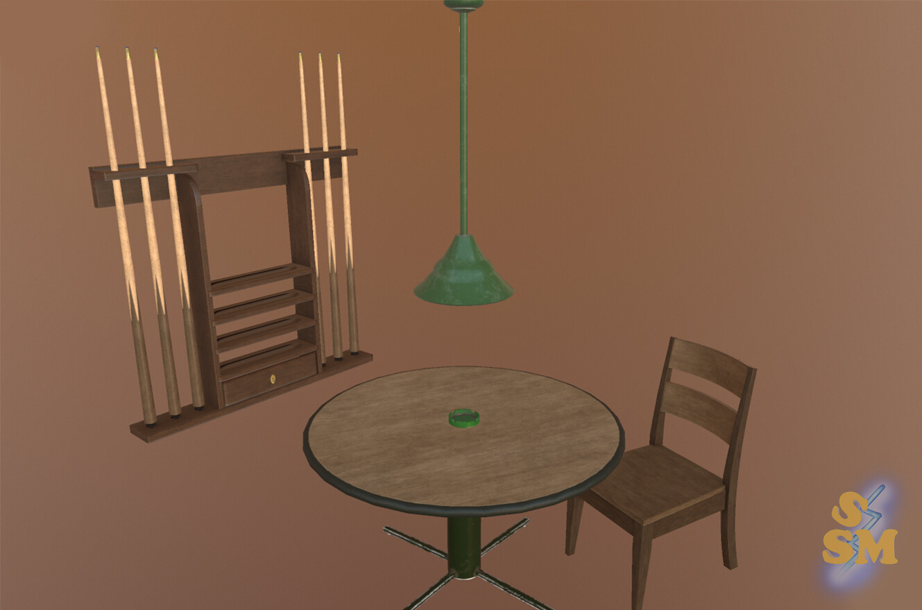 ArtStation - Pool Hall Assets