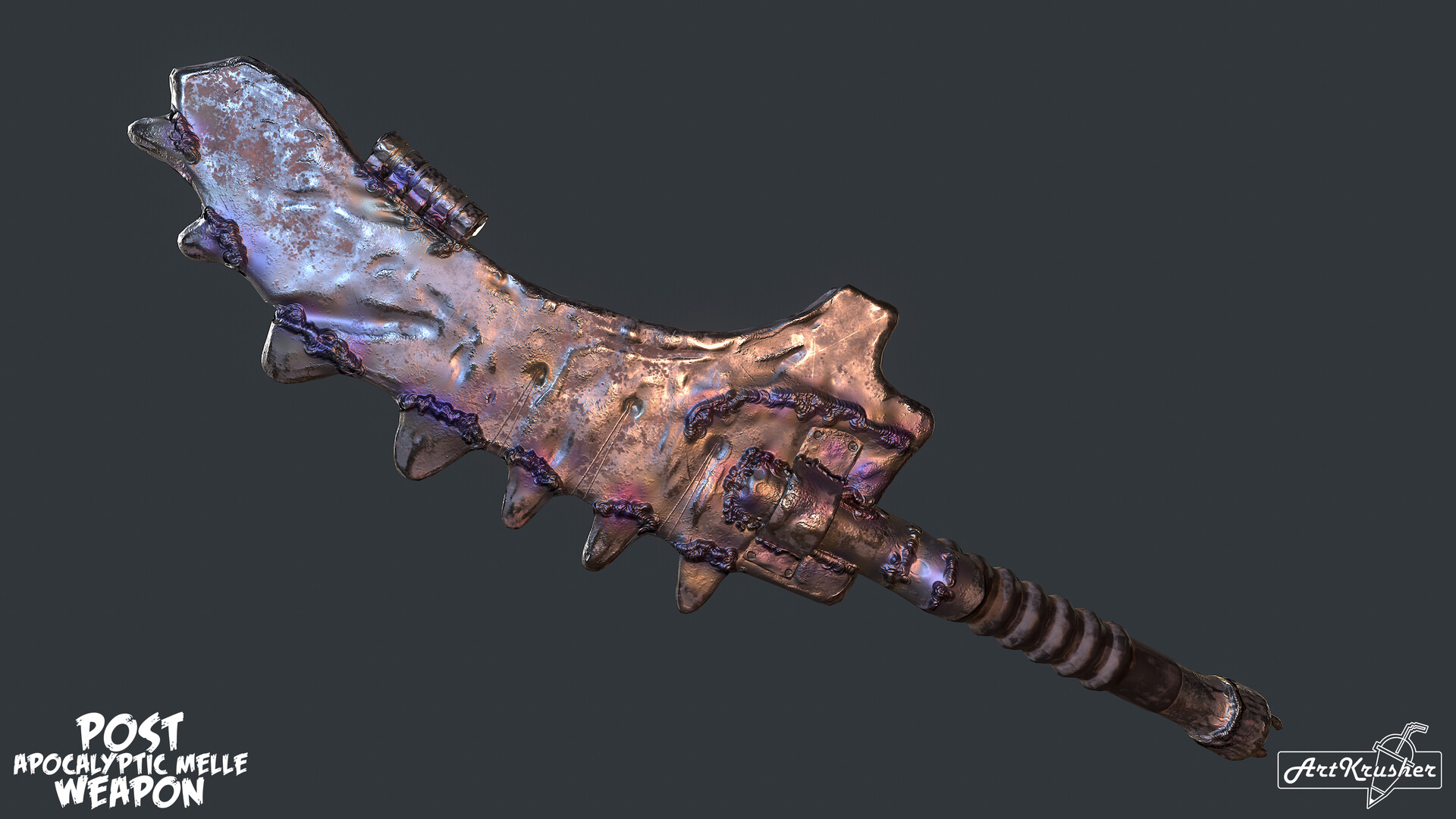 ArtStation - Post apocalyptic melee weapon