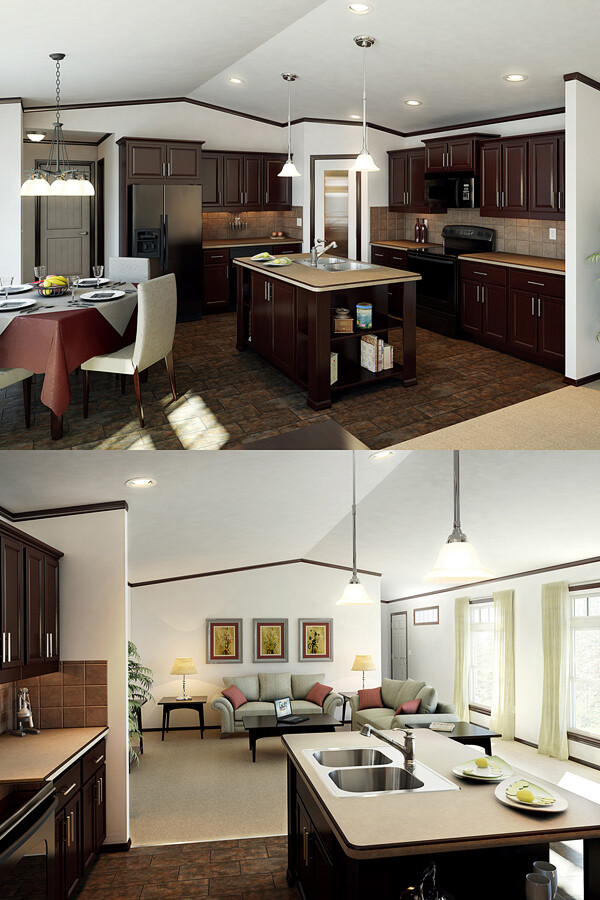 ArtStation - Kitchen and Living Room