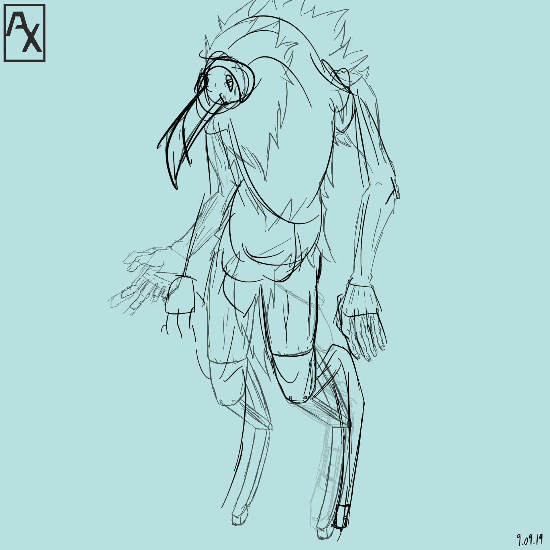 Ash Lamb - Beaked Monster