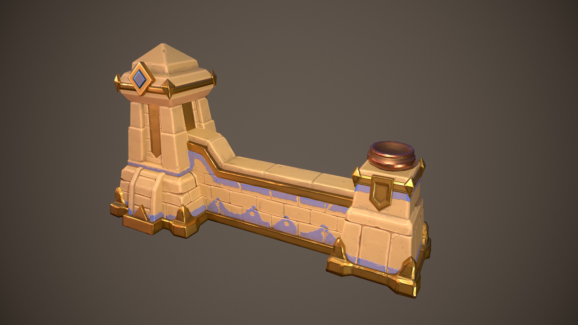 Isaac Pattison - Stylized Egyptian Wall