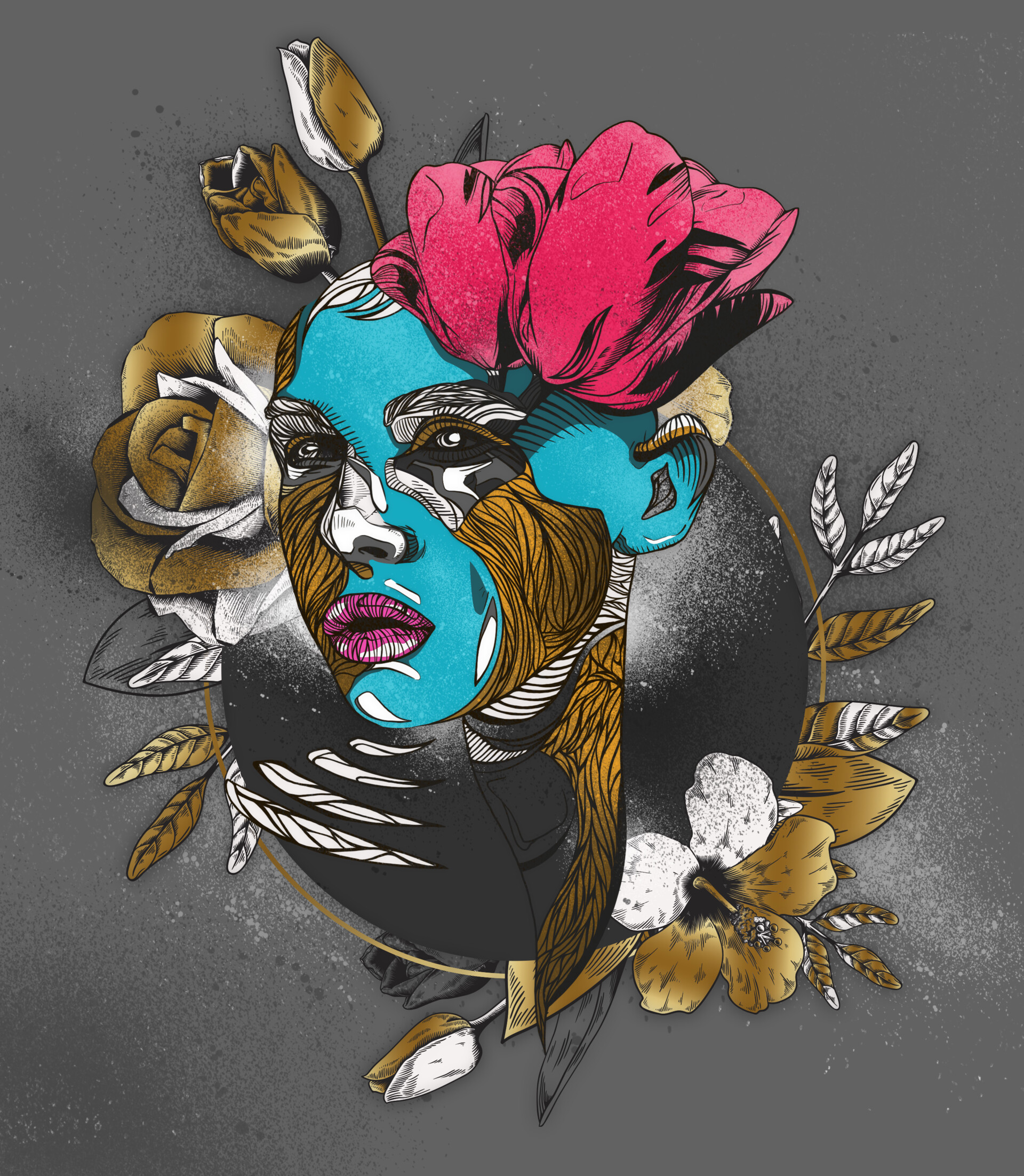 ArtStation - Abstract Flower Girl