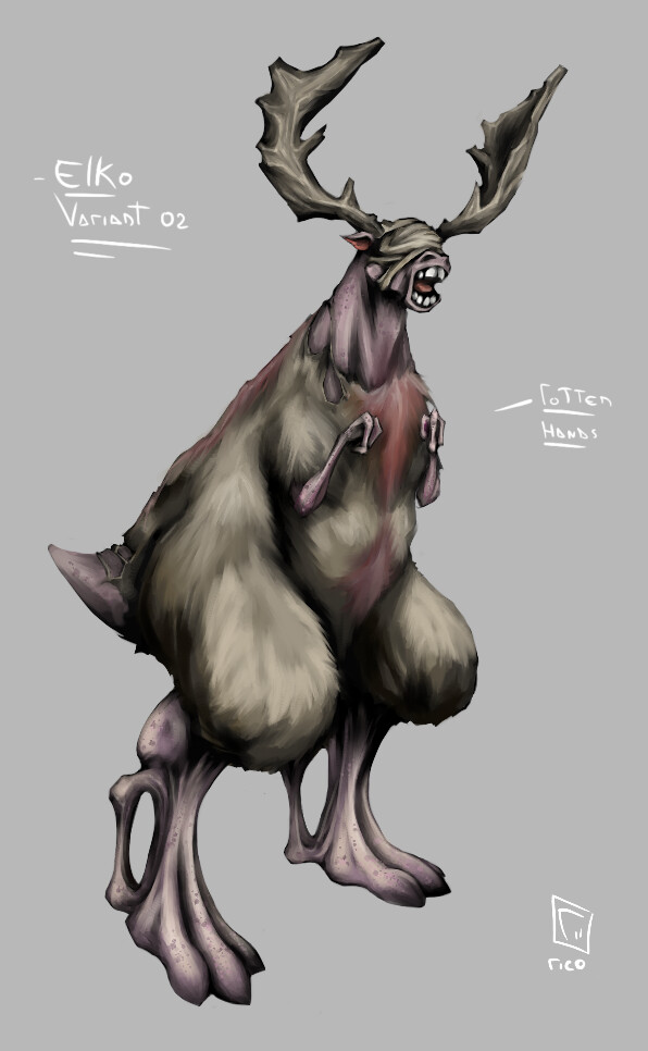 ArtStation - Elko Colour Sketch