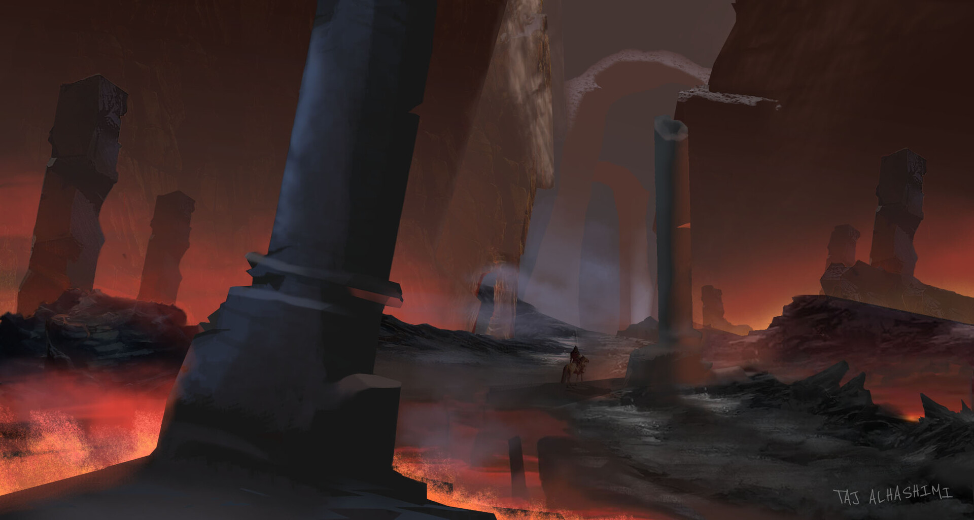 ArtStation - Lava Cave_Concept Art