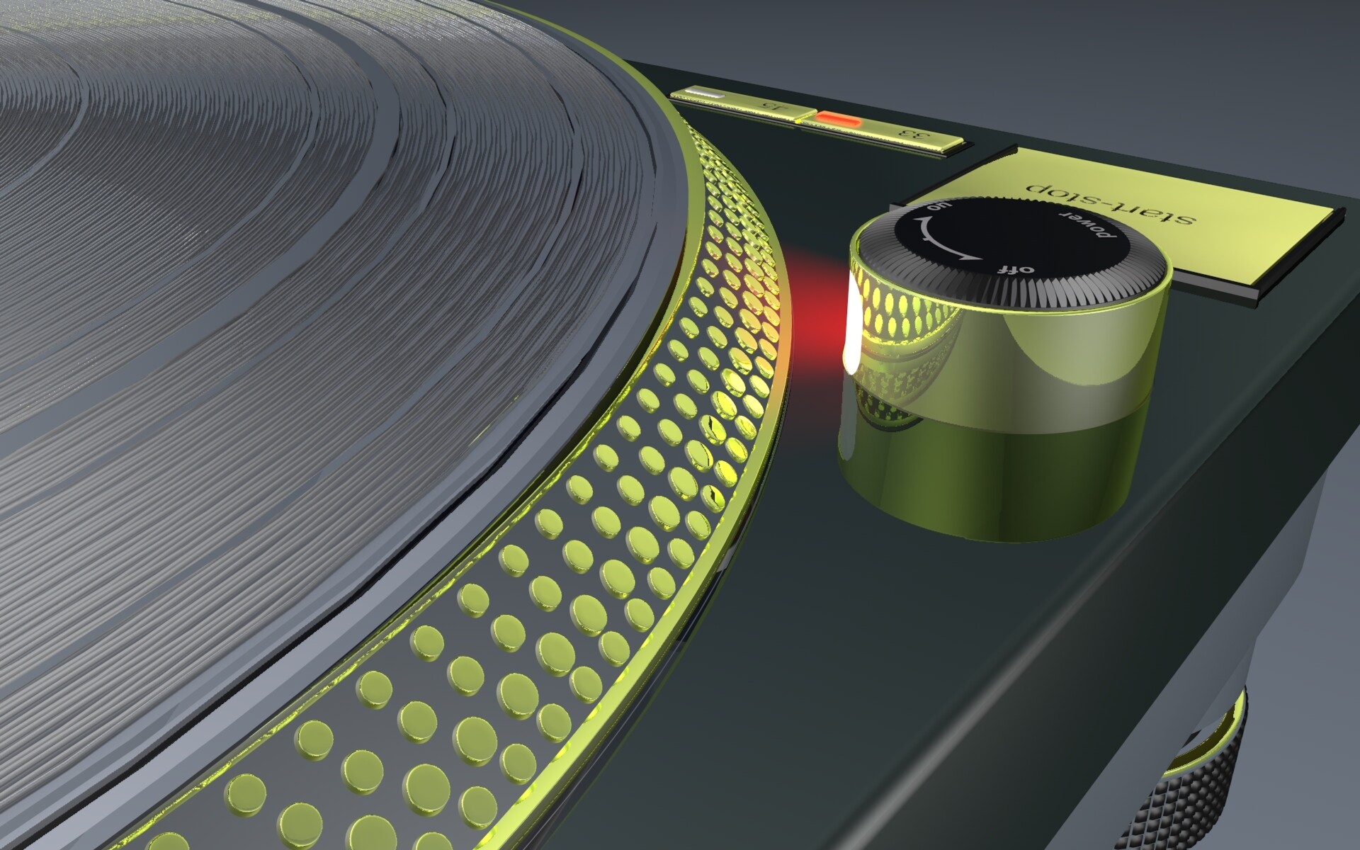 Xabier Izar - 3D Ocean | Realistic Turntable Technics SL1200GLD in ...