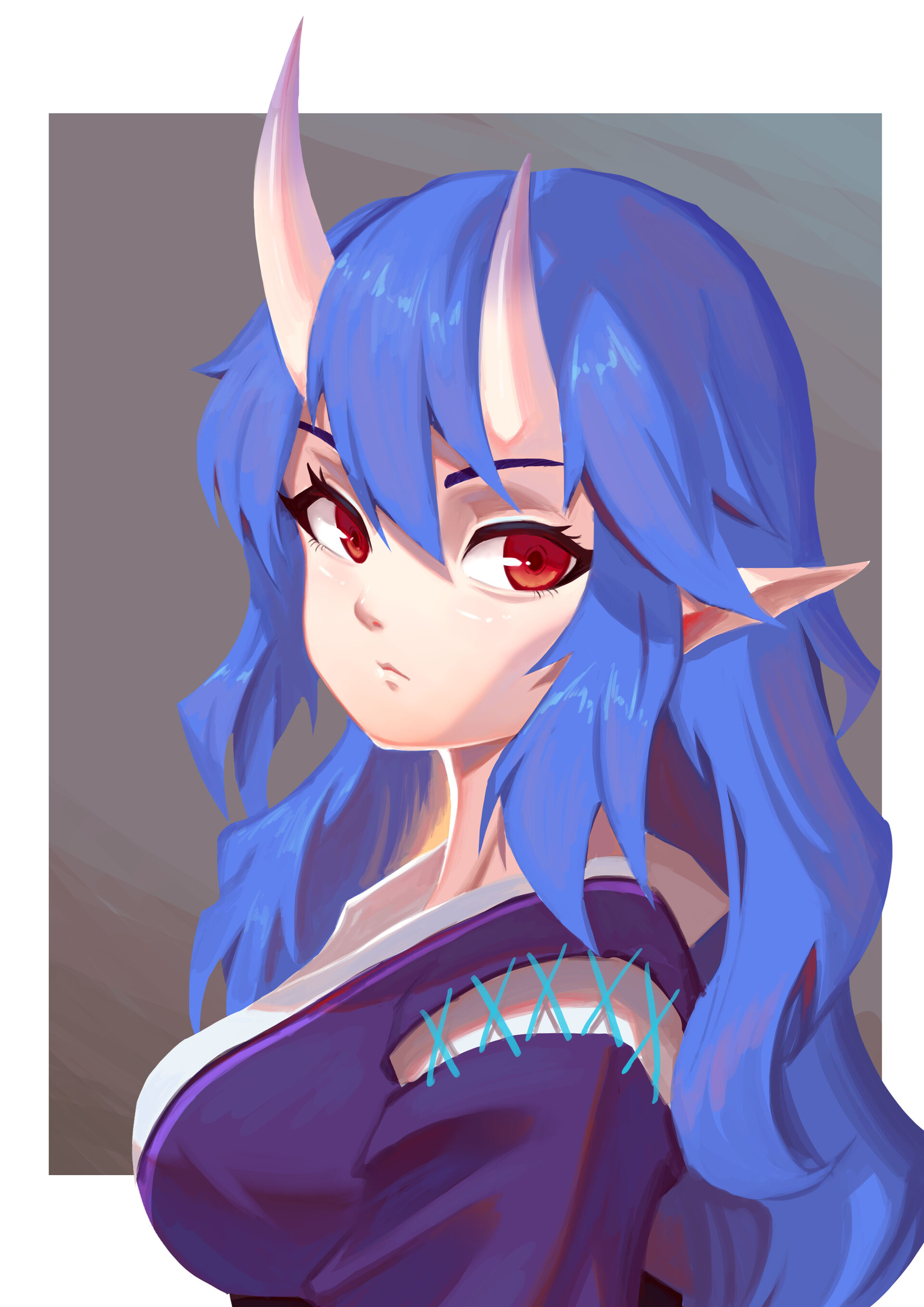 ArtStation - Horned girl