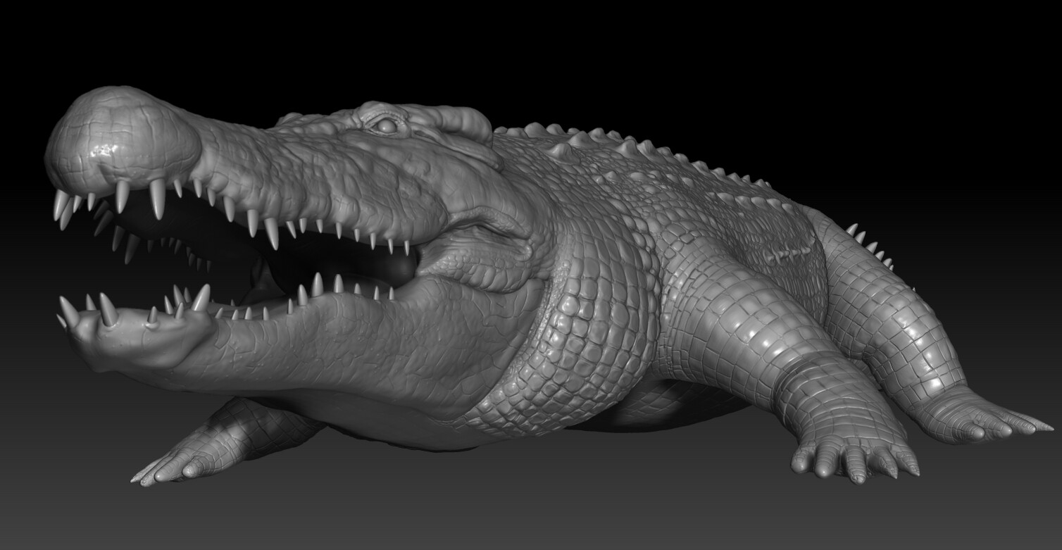 ArtStation - crocodile WIP