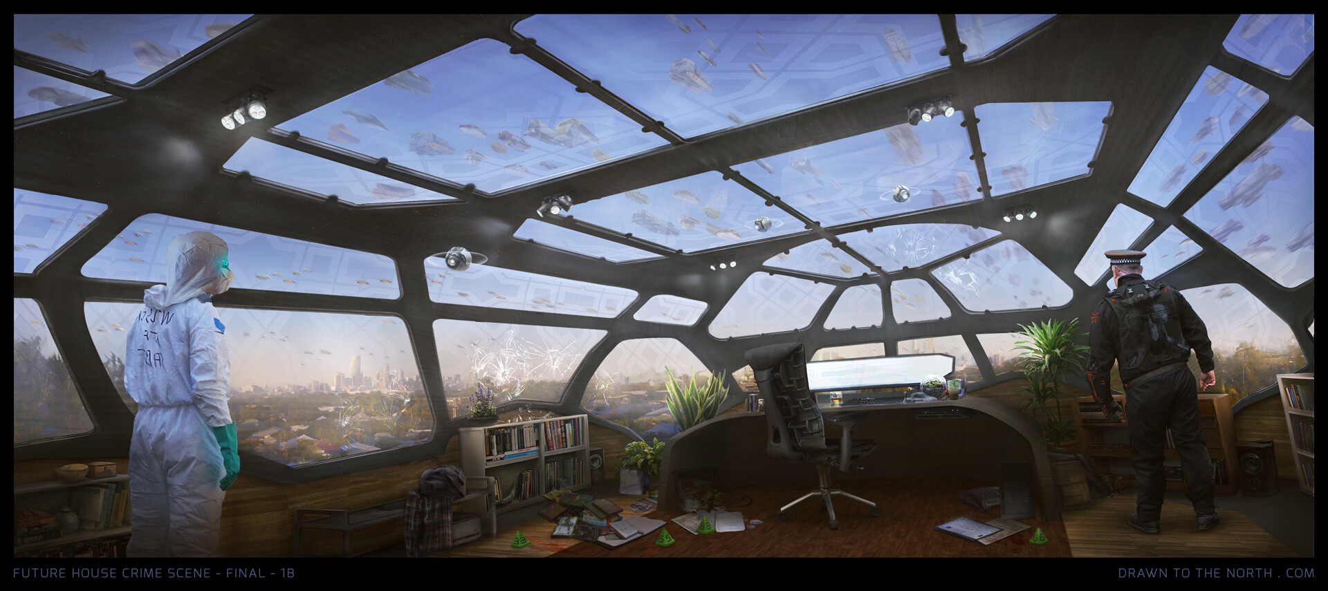 ArtStation - Futuristic House Interior Crime Scene