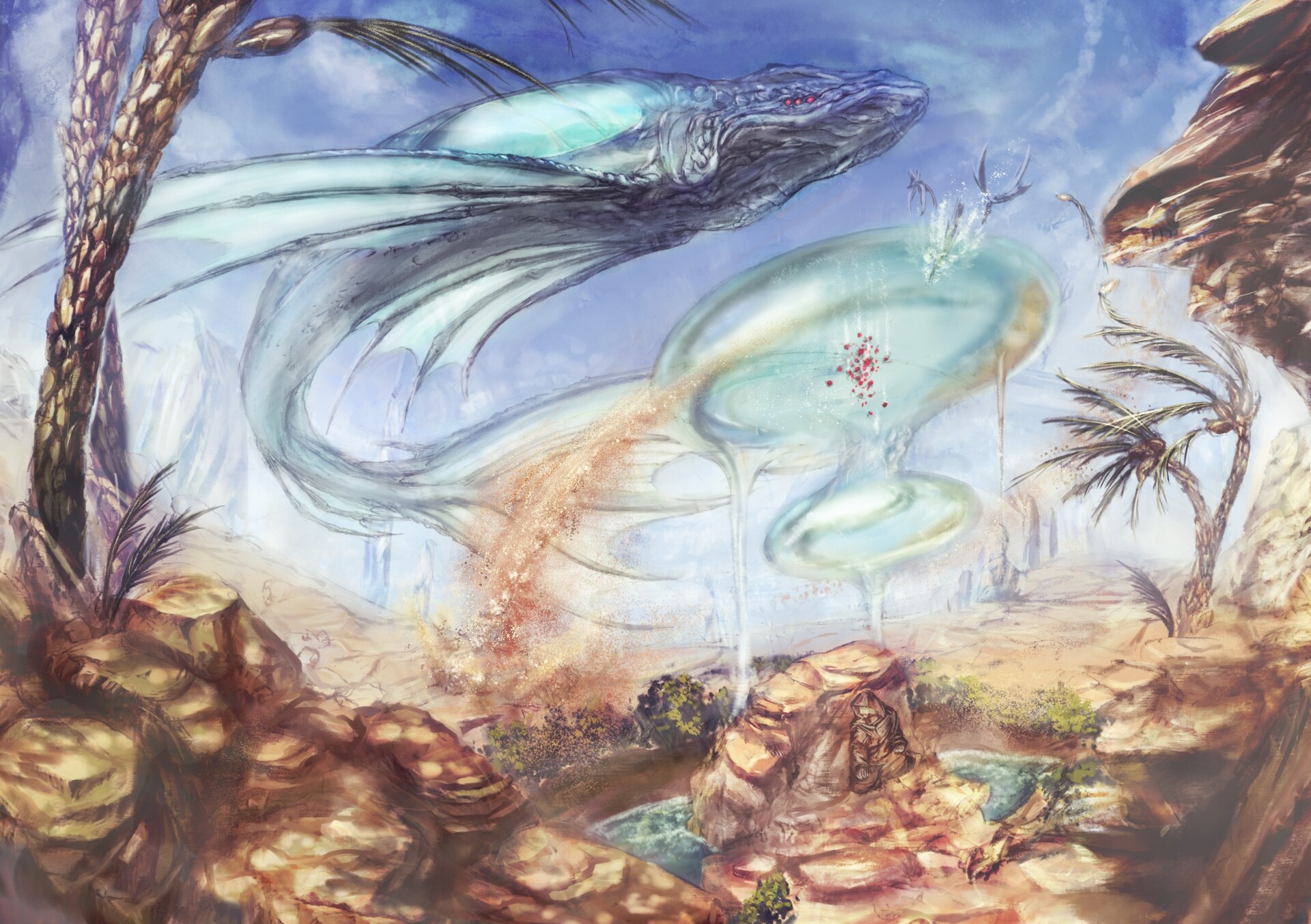 ArtStation - Floating fish nest