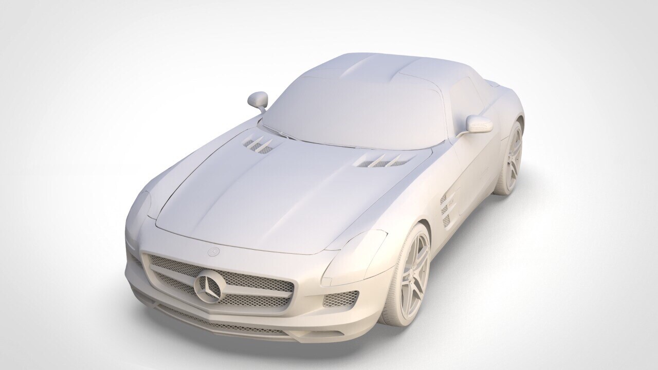 ArtStation - benz car