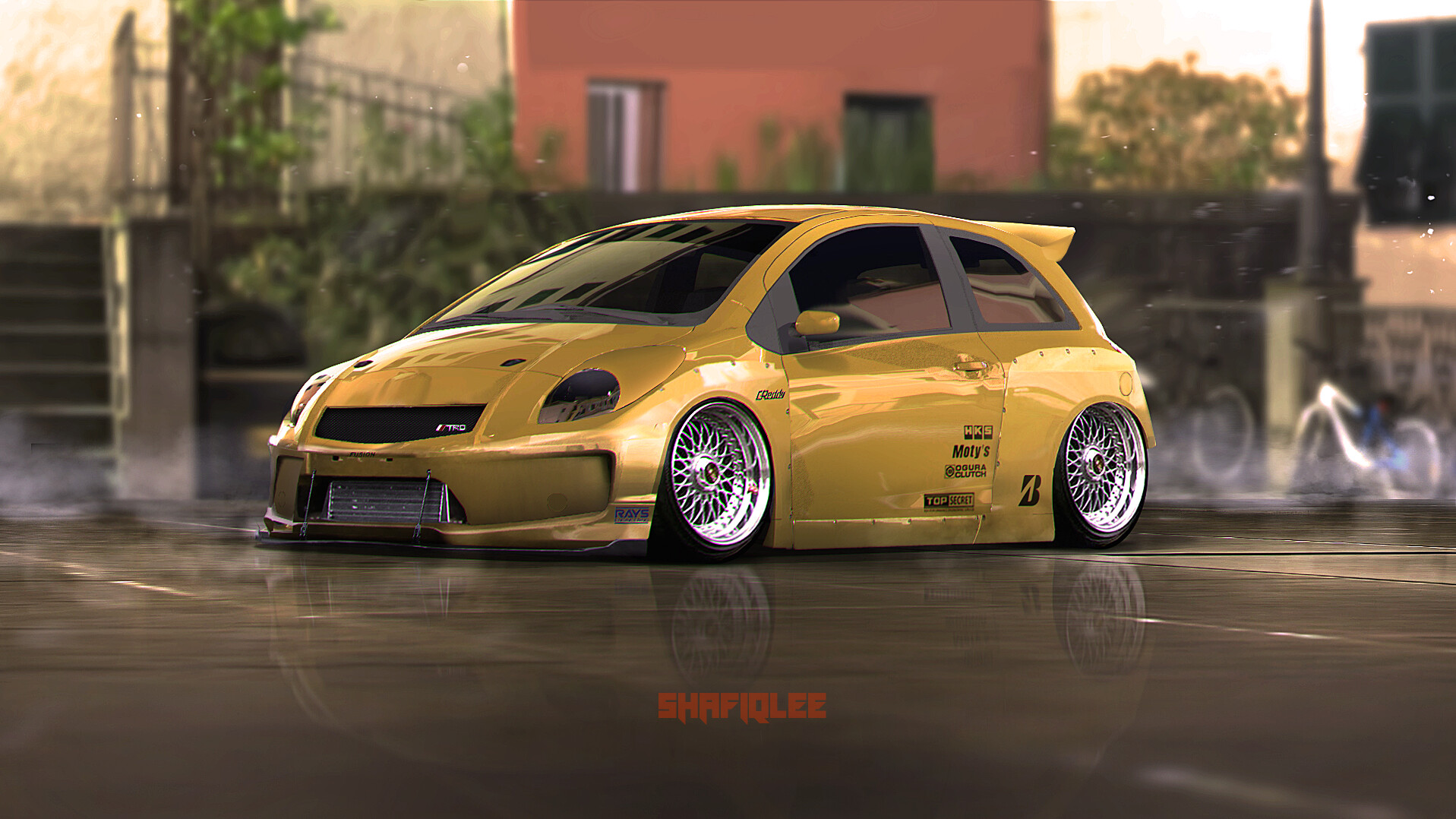 ArtStation - Toyota Yaris/ Vitz 'TOP SECRET'-inspired kit