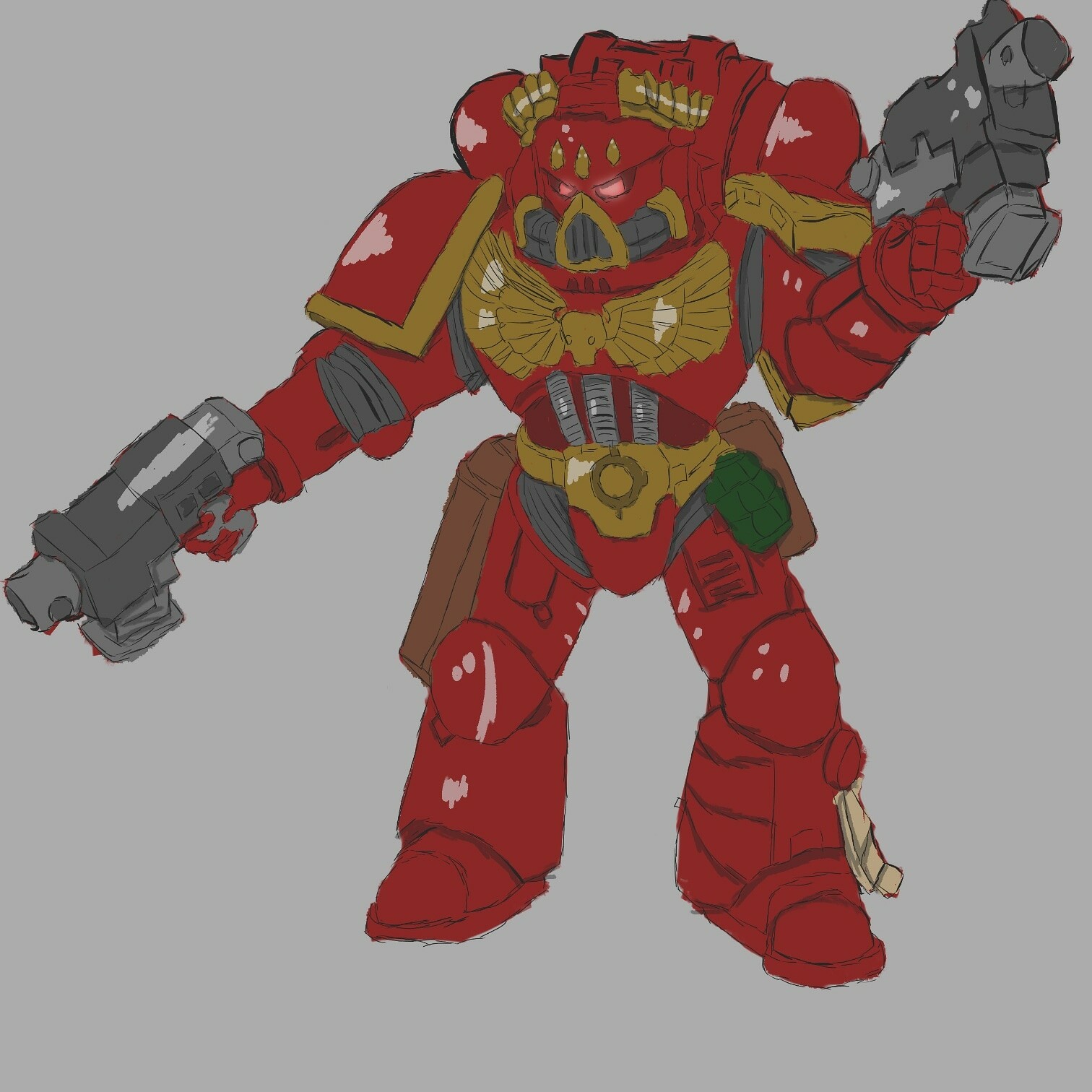 ArtStation - Blood Angels Space Marine