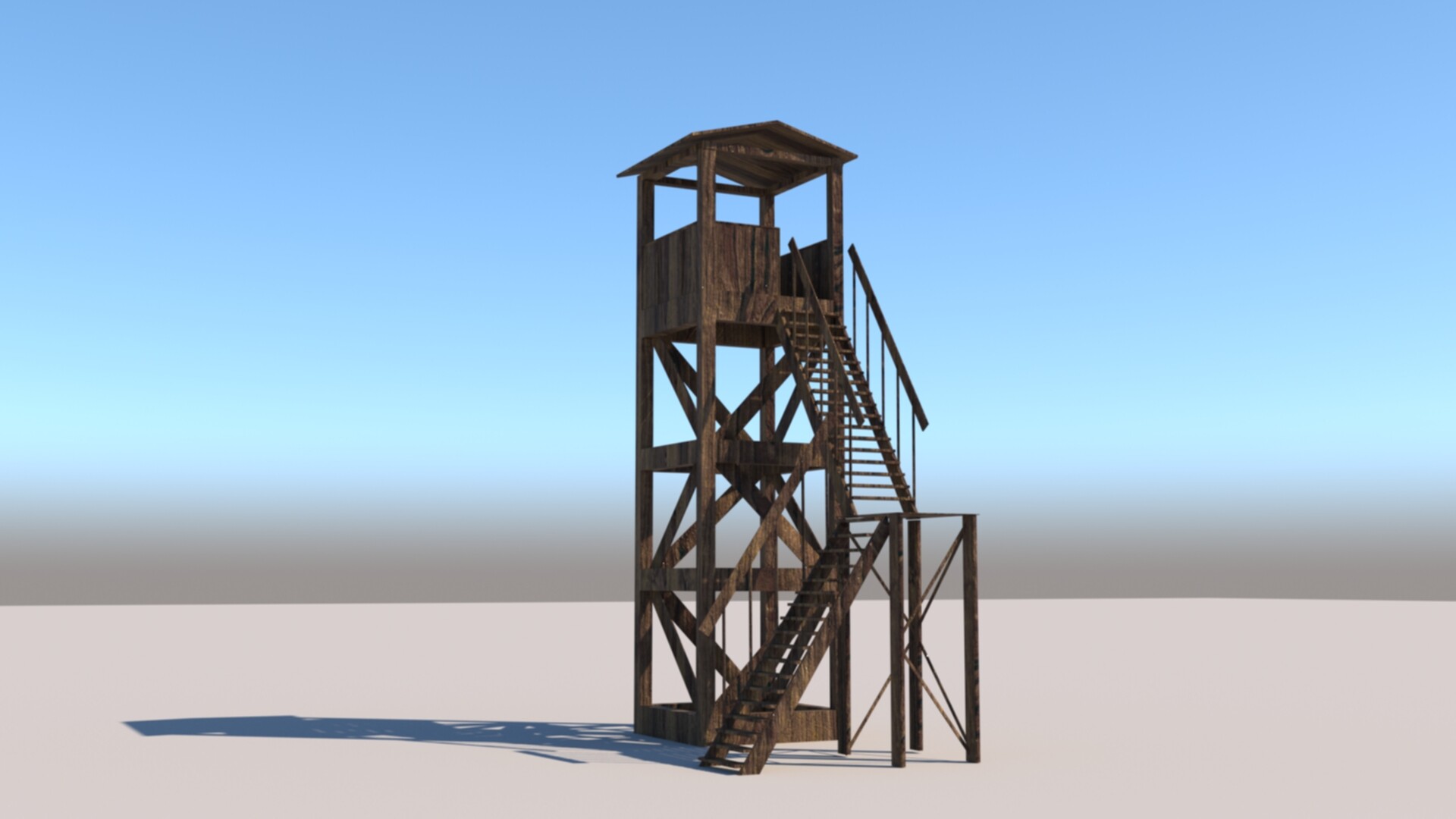 ArtStation - Watch tower game scene