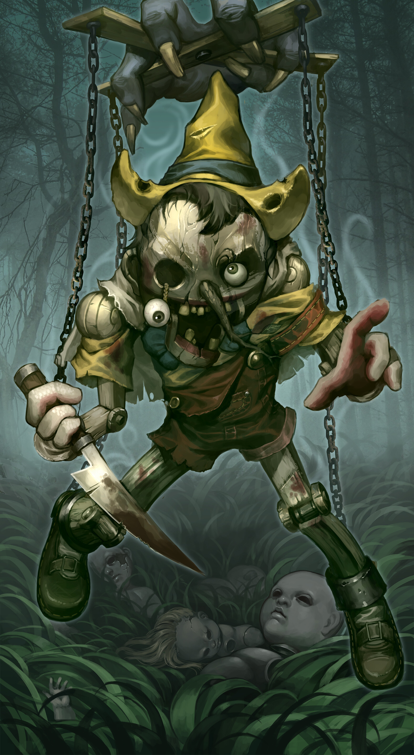 ArtStation - wooden puppet of liar