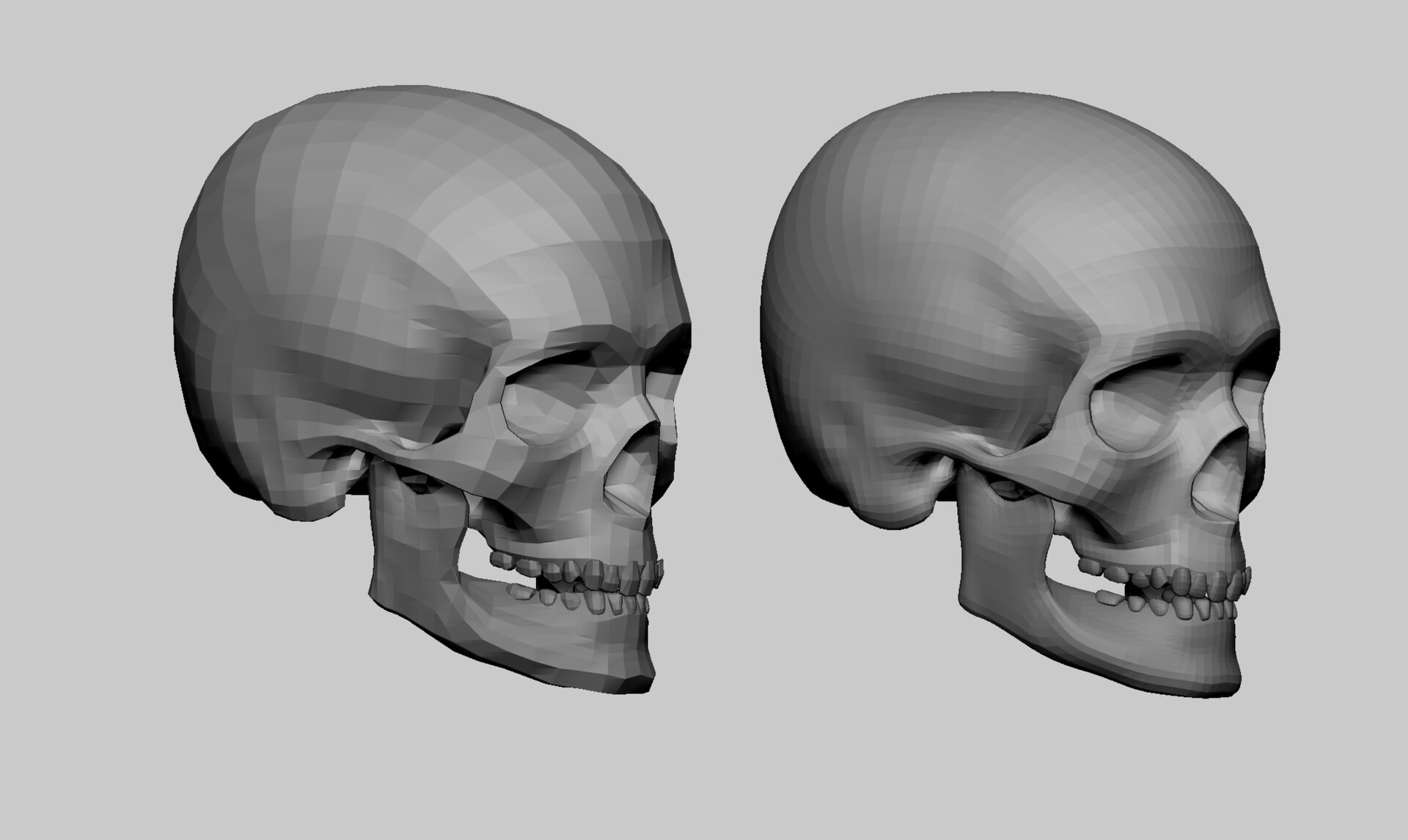 ArtStation - Skull-Low Polly (OBJ)