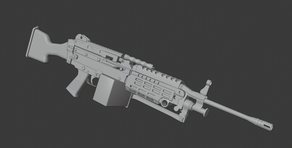 ArtStation - FN M249 SAW