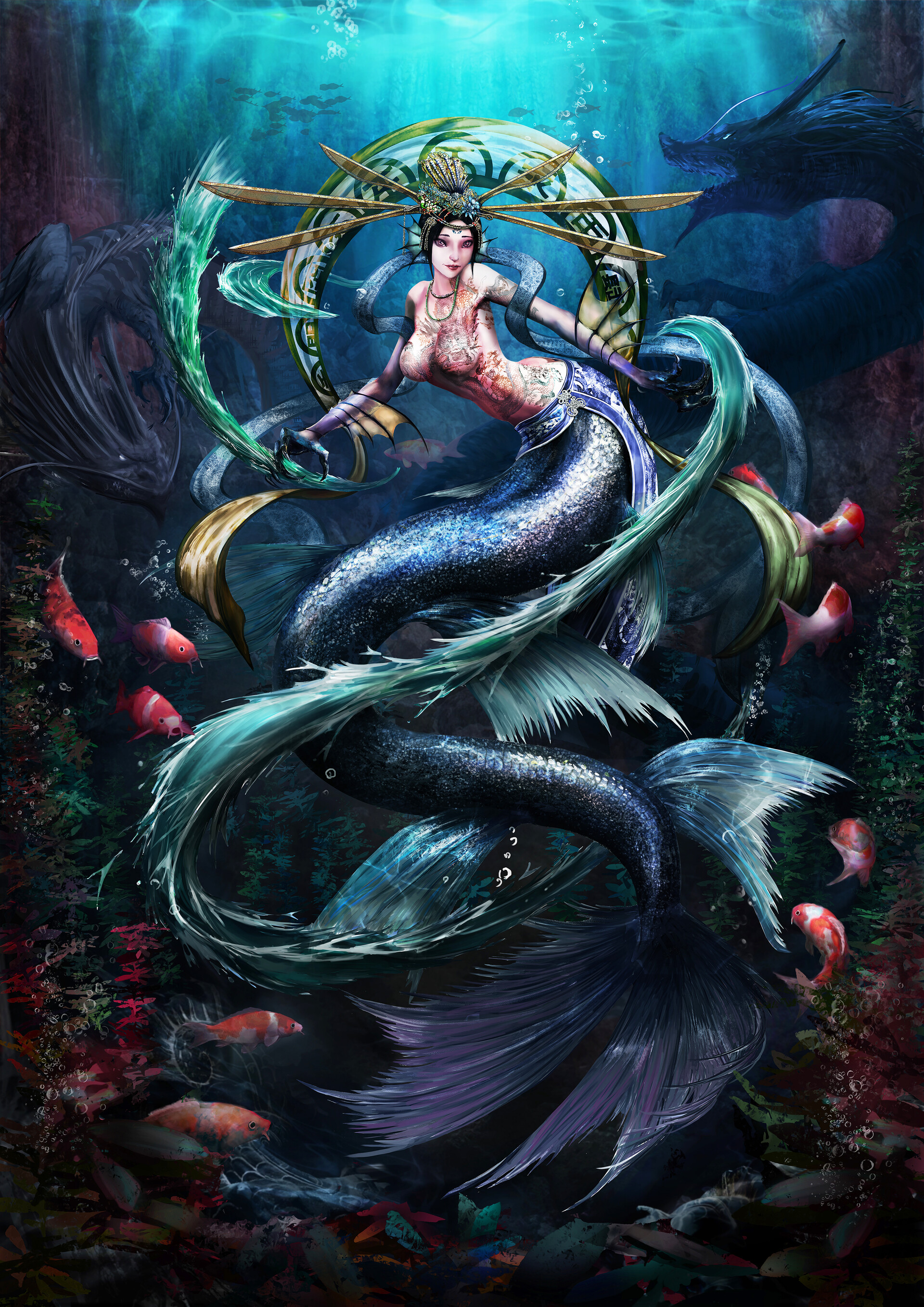 ArtStation - Elements God and Devil character concept