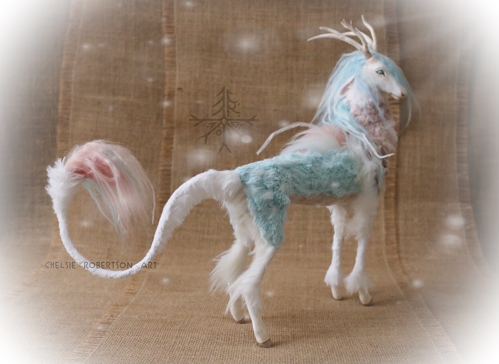 ArtStation - Seafoam Fawnling Stag OOAK Artdoll