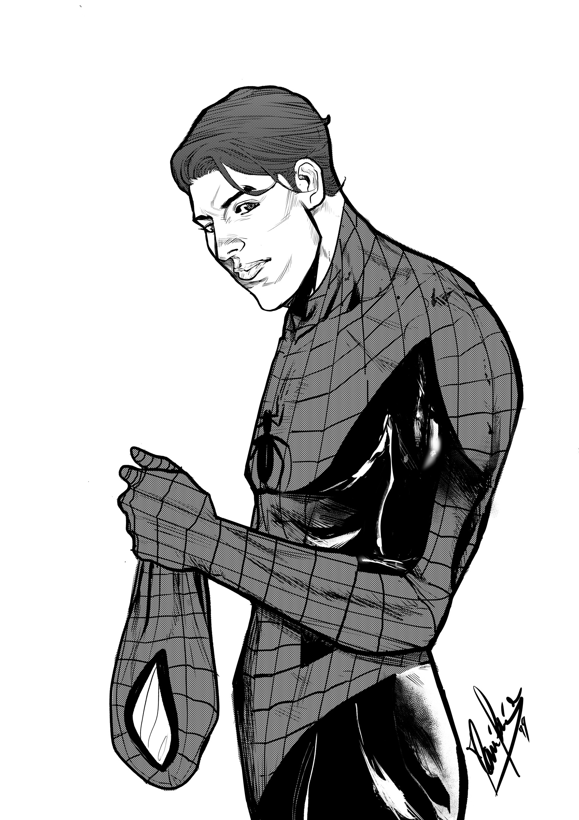 ArtStation - Spidey sketch