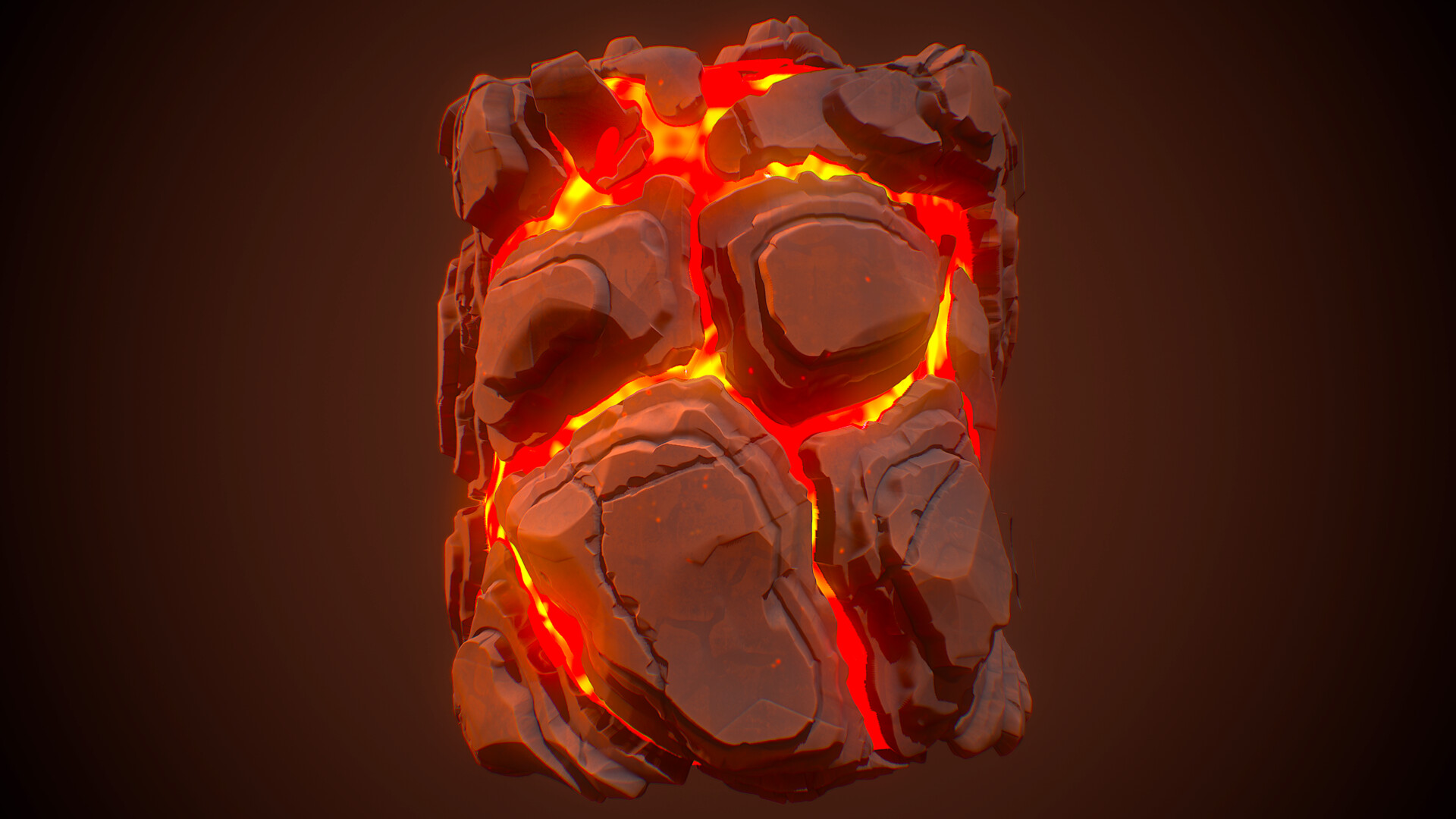 ArtStation - Stylized Lava Ground - Substance Designer
