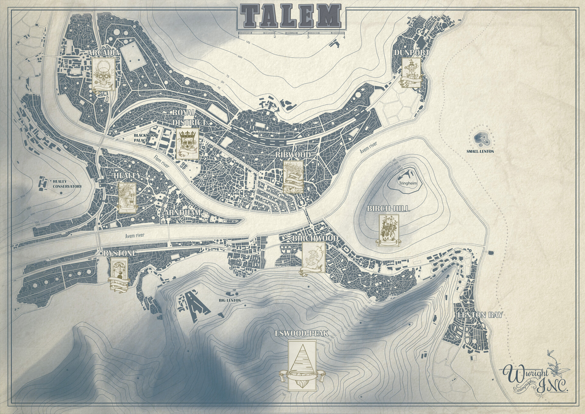 ArtStation - Talem Map -worldbuilding-
