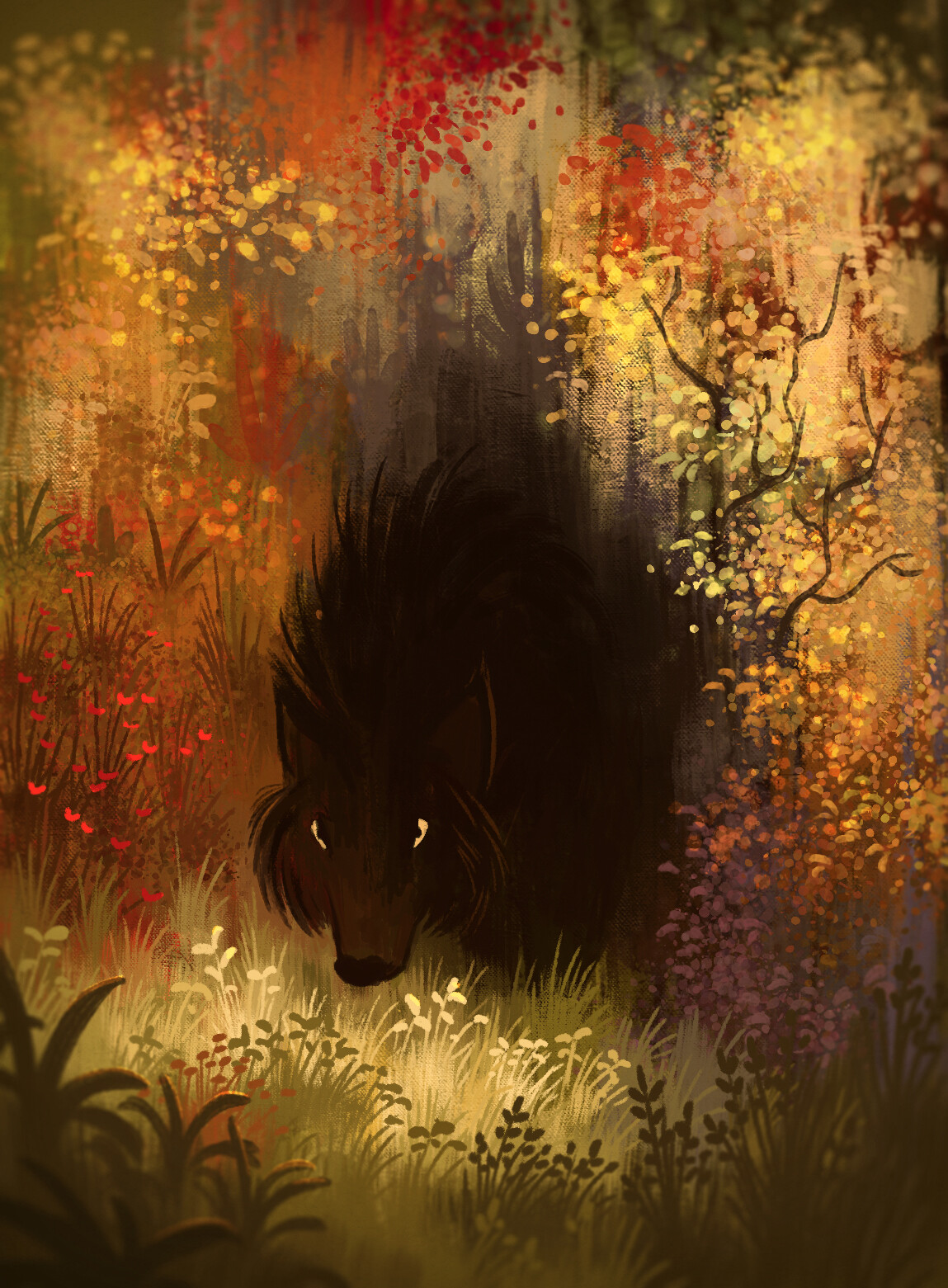 ArtStation - Black wolf