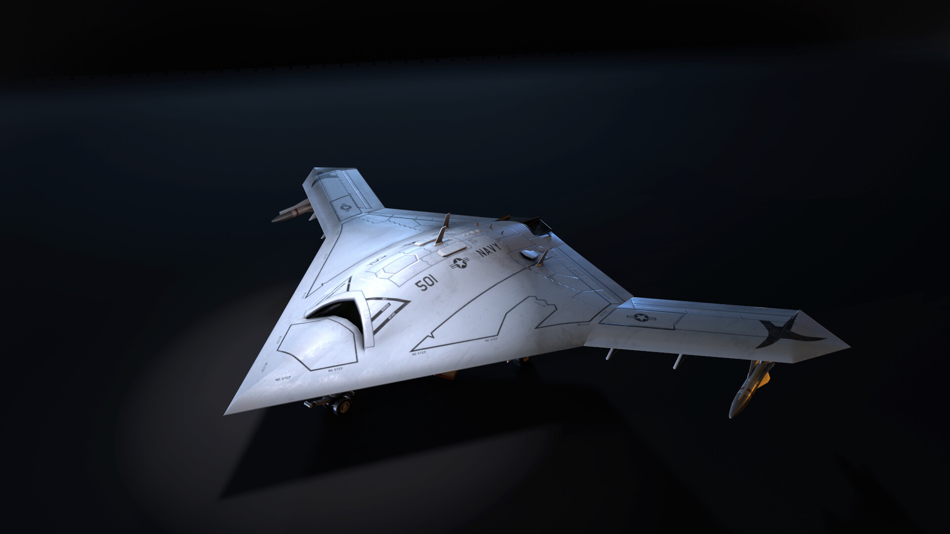 ArtStation - Northrop Grumman X-47B
