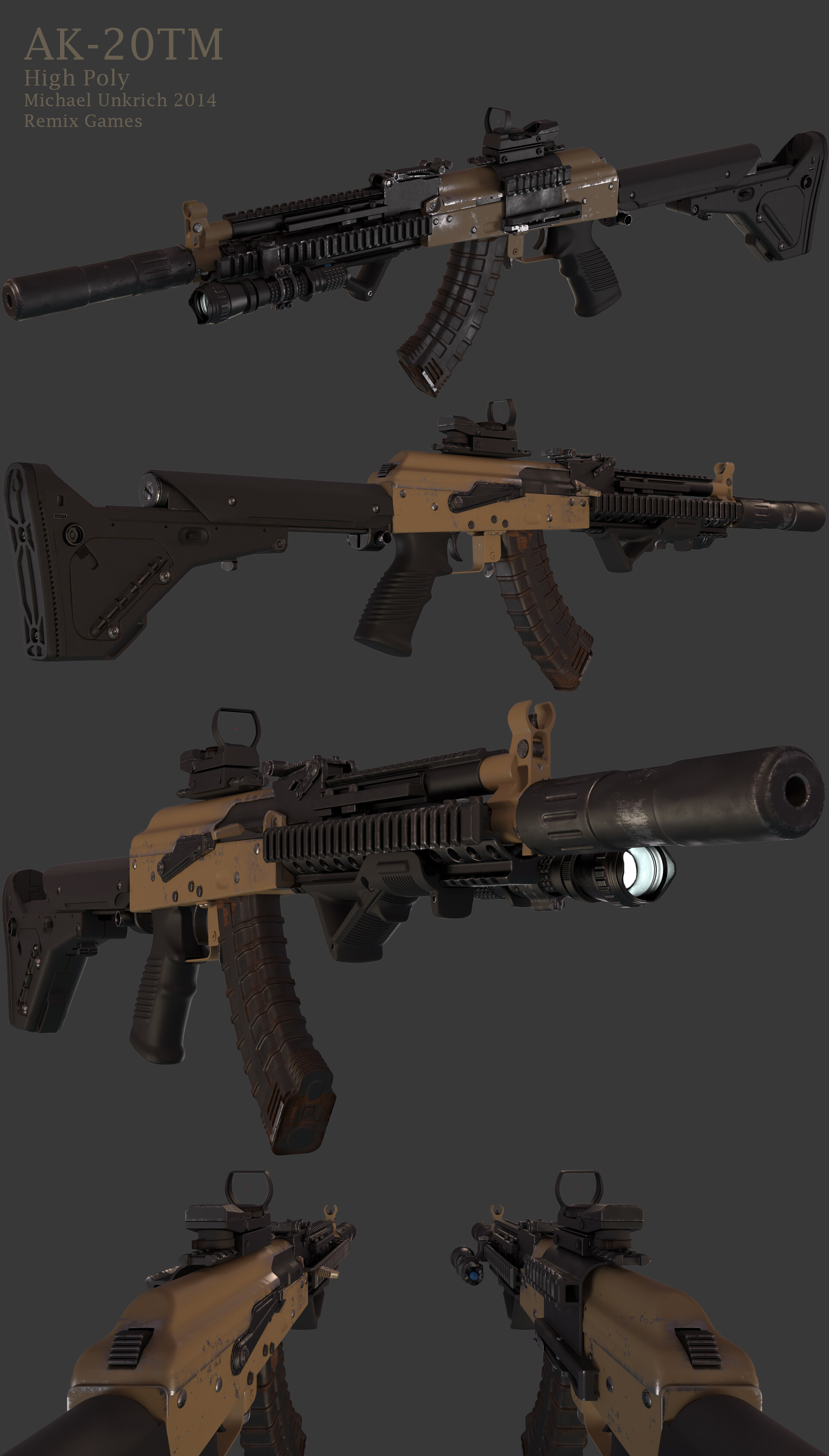 ArtStation - Modern AK Variant with Attachments